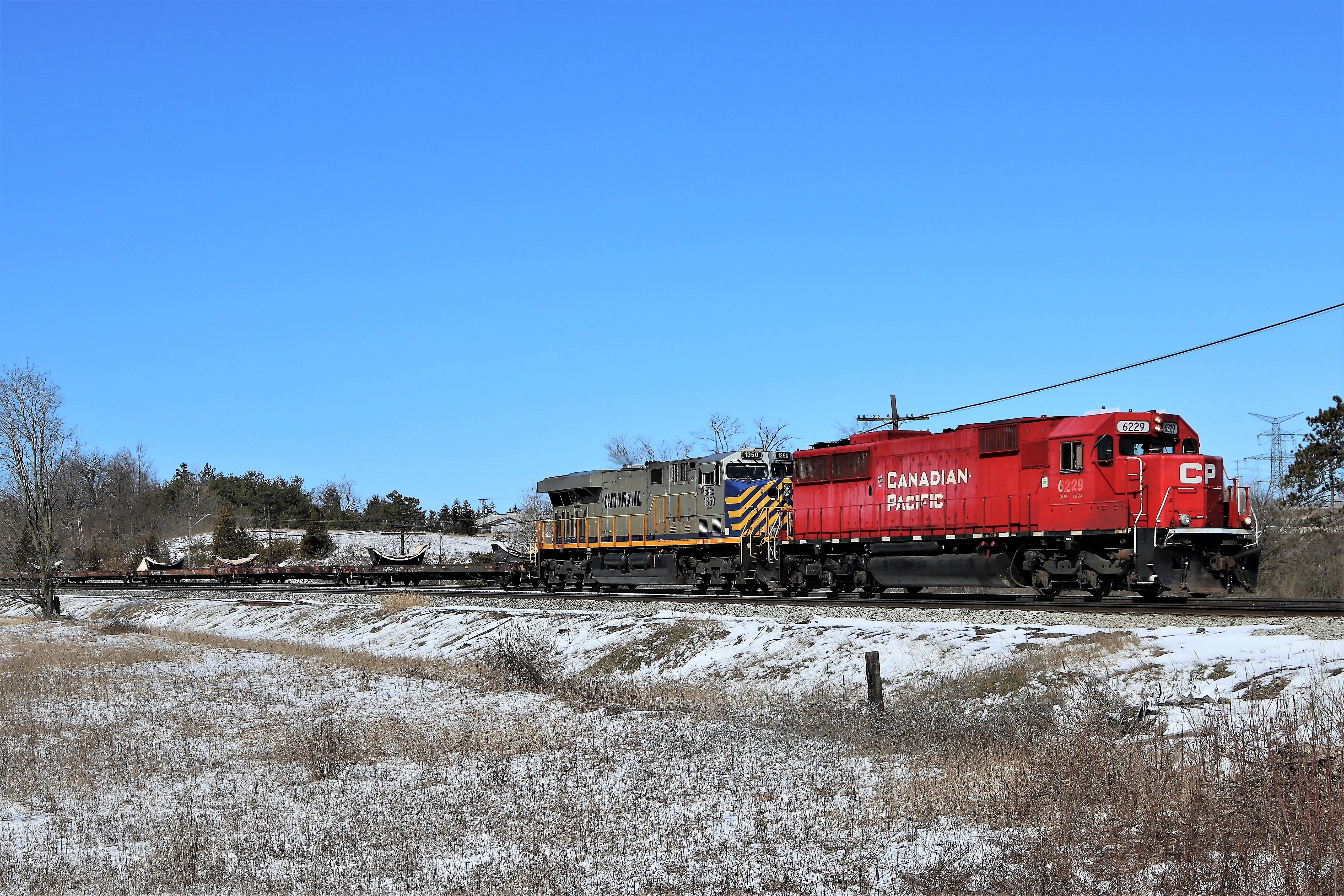 Railpictures.ca - BPurdy Photo: The empty windmill train lead by SD60, CP 6229 (former SOO 6029 ...