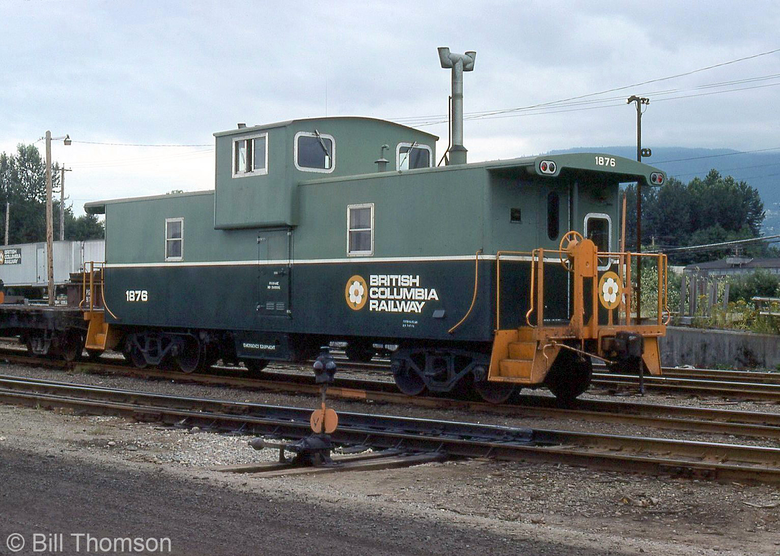 Railpictures.ca - Bill Thomson Photo: BC Rail steel centre-cupola caboose 1876 is pictured at ...