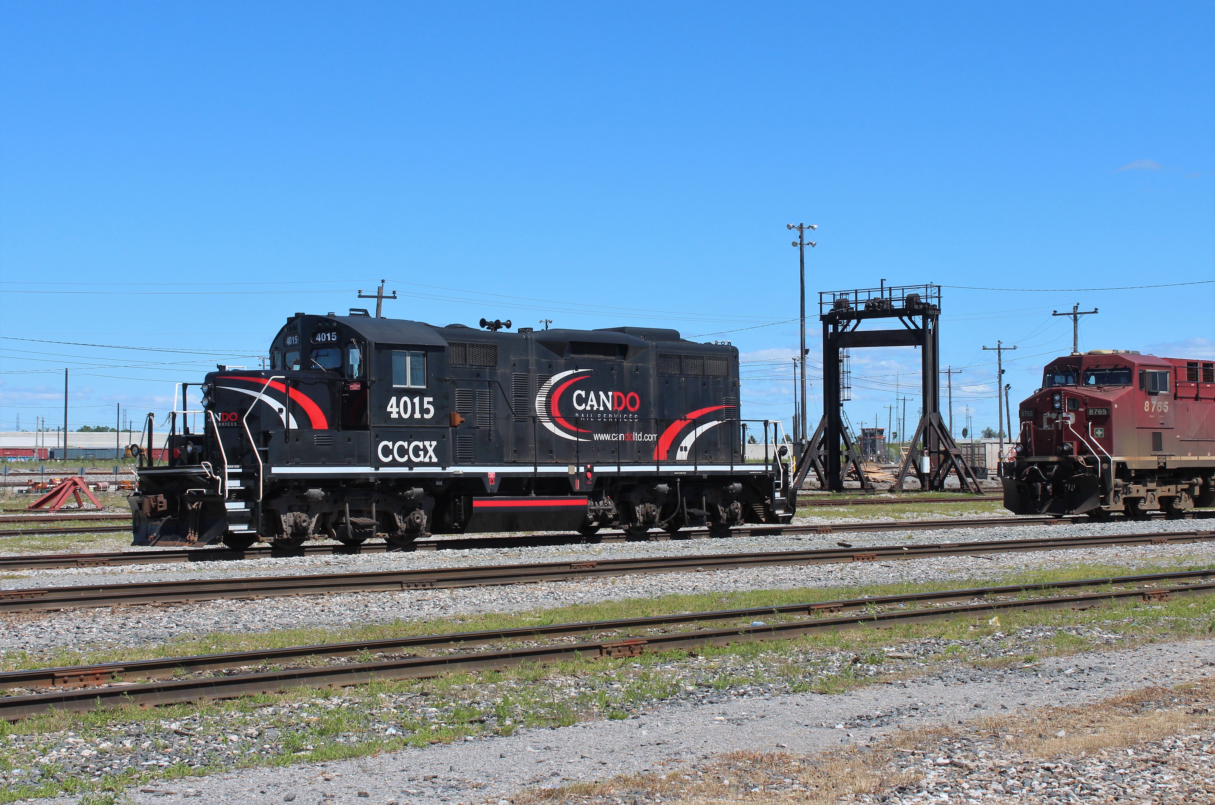 Railpictures.ca - Paul Santos Photo: After ending it’s run on the OBRY Cando GP9 4025 awaits ...