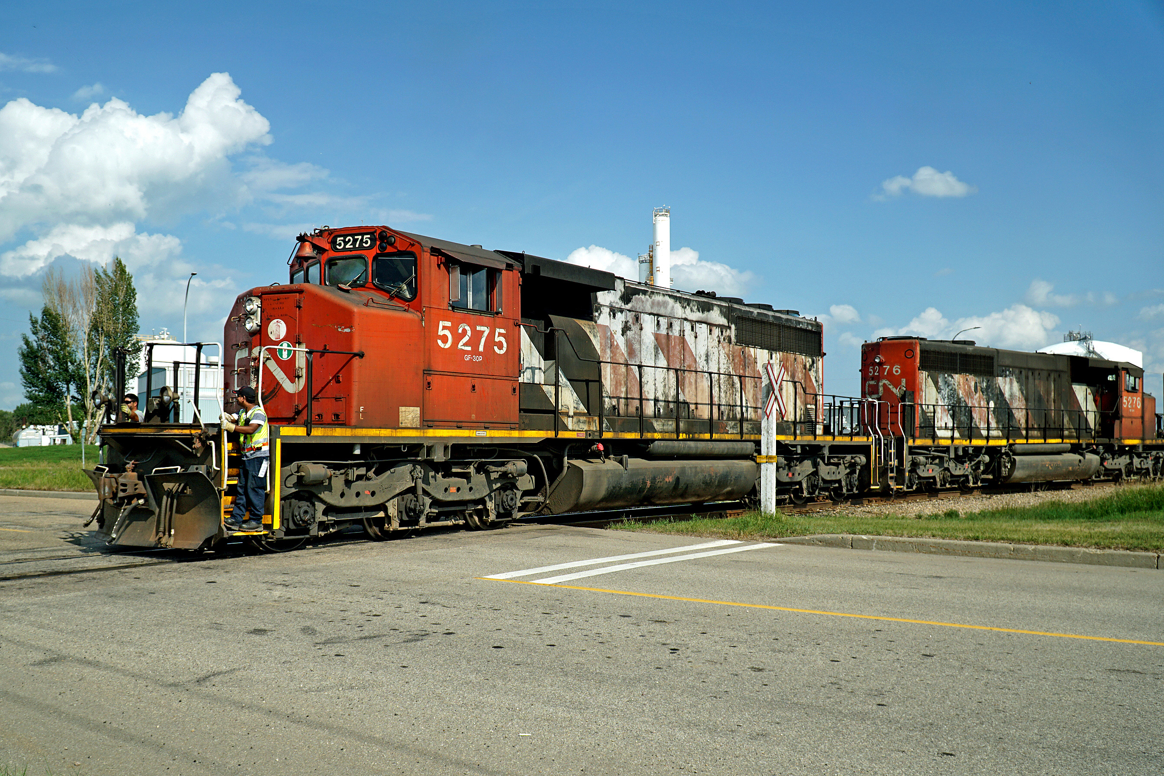 Railpictures.ca - colin arnot Photo: Just a few years ago CN Scotford was a good place to see ...