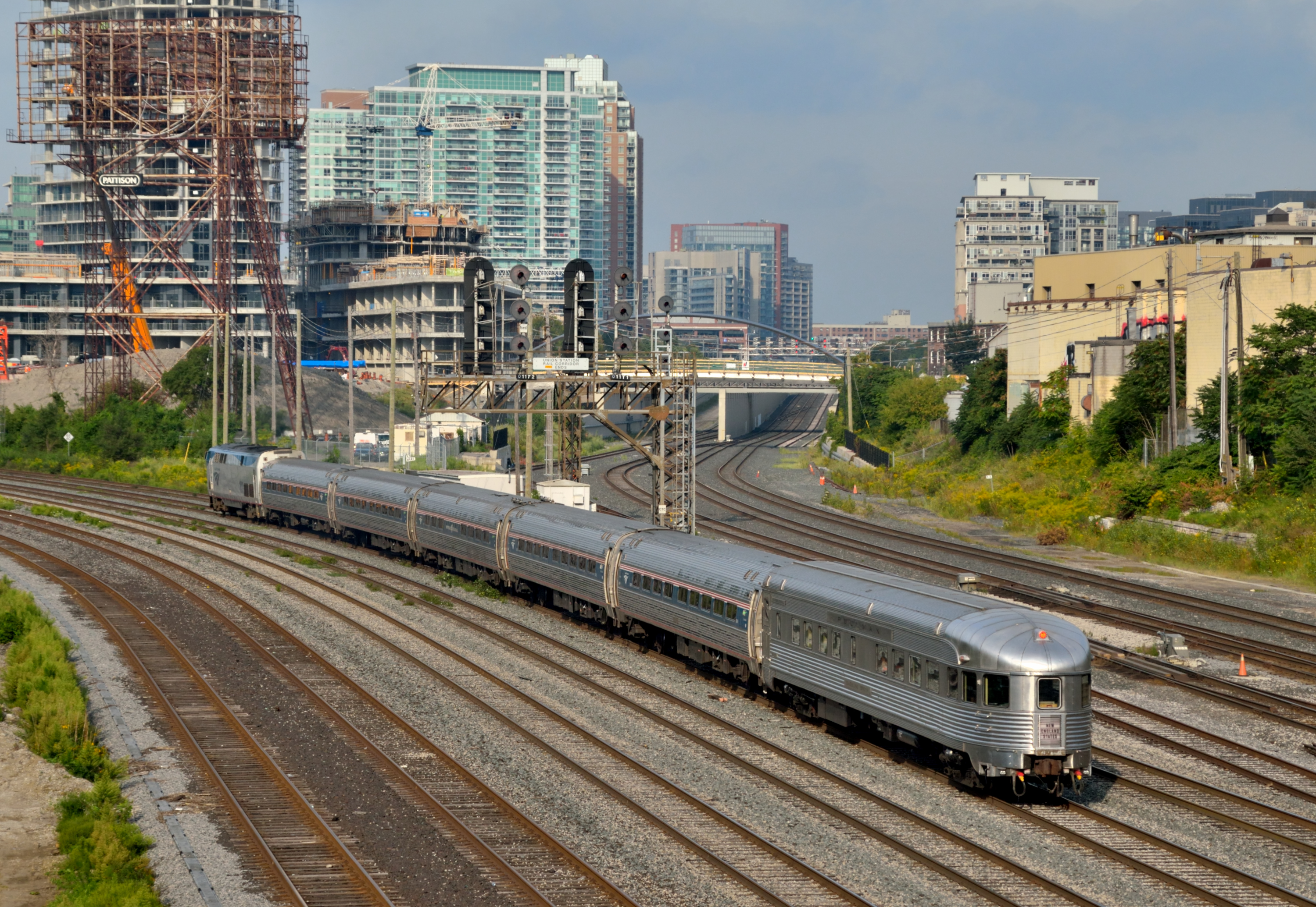 Railpictures.ca - Jacob Patterson Photo: Private Pullman car Babbling Brook brings up the rear ...
