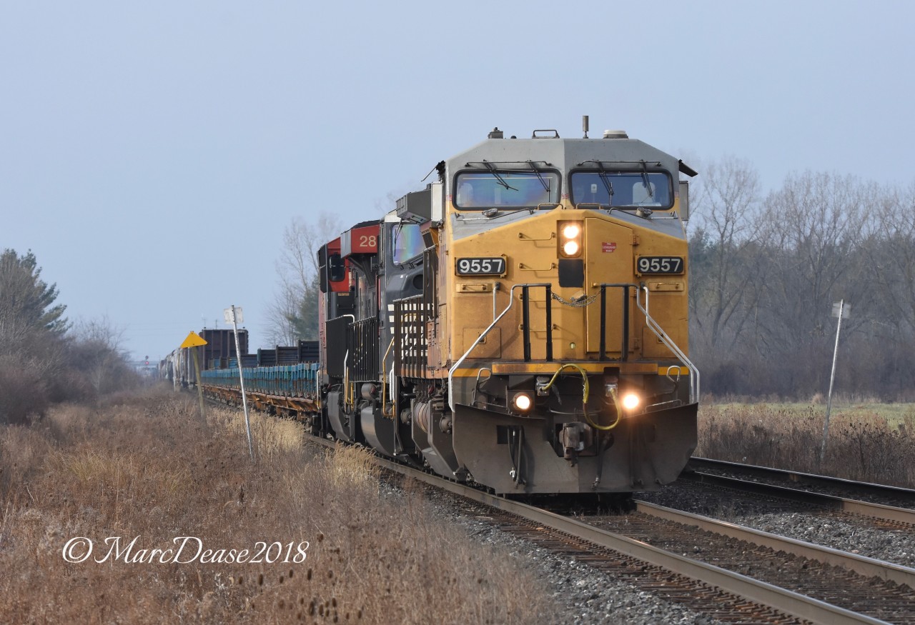 Railpictures.ca - Marc Dease Photo: GECX 9557, NS 6803 and CN 2820 are the power on 509 as it ...