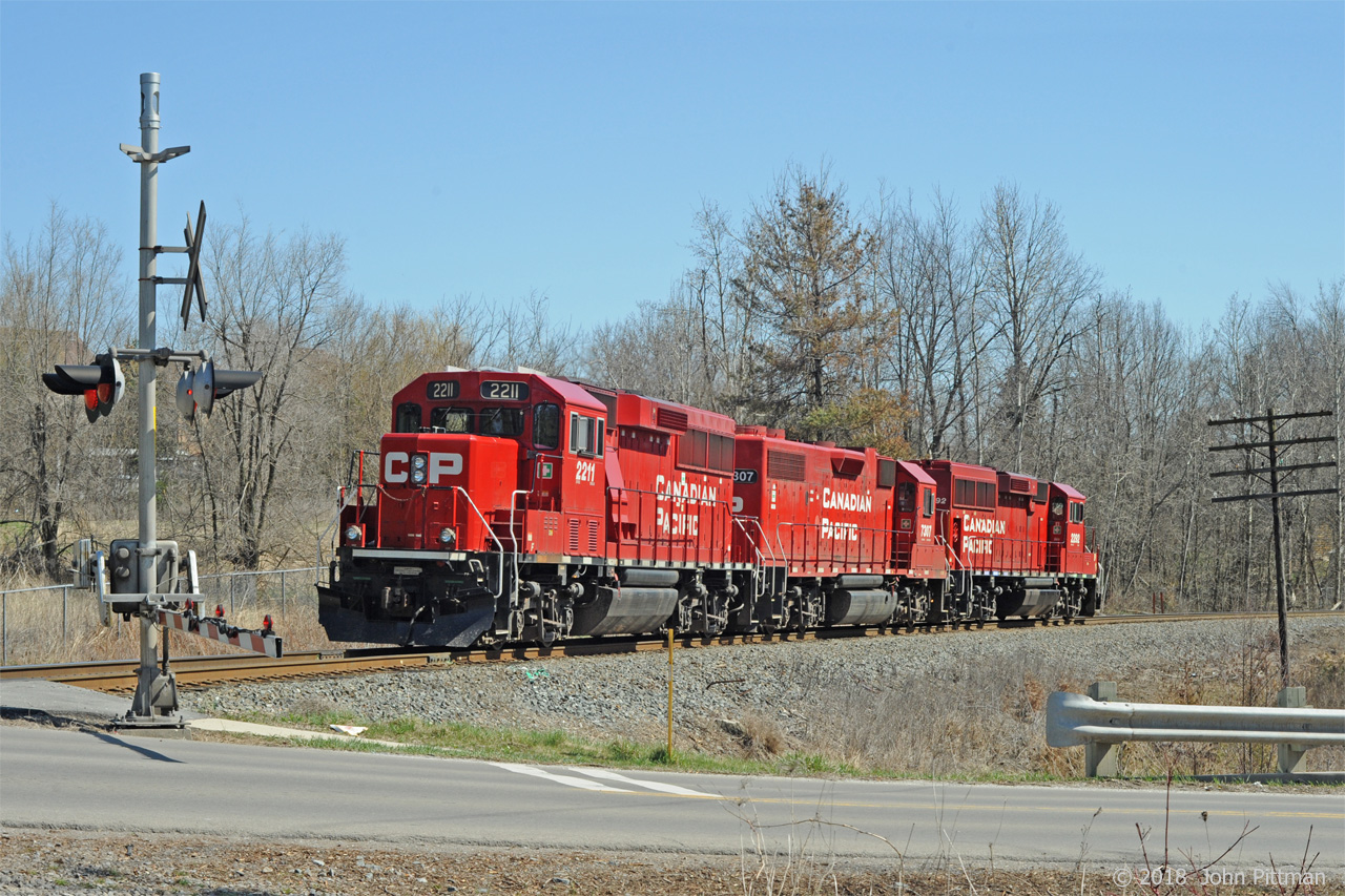 Railpictures.ca - John Pittman Photo: GP20c-eco locomotives CP 2211 and CP2292 with GP38-2 CP ...