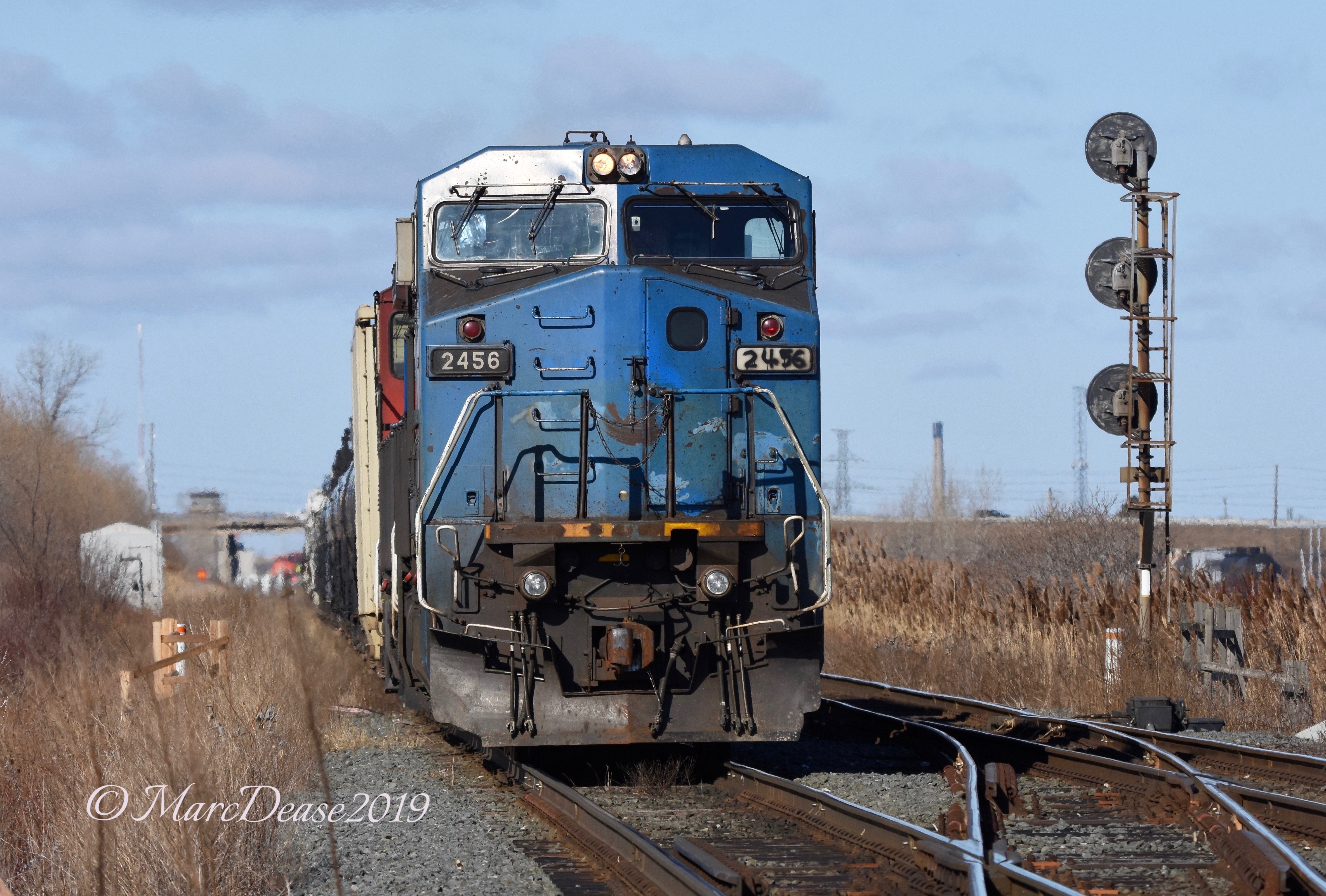 Railpictures.ca - Marc Dease Photo: After arriving in Sarnia, 382 stretches out to Blackwell ...
