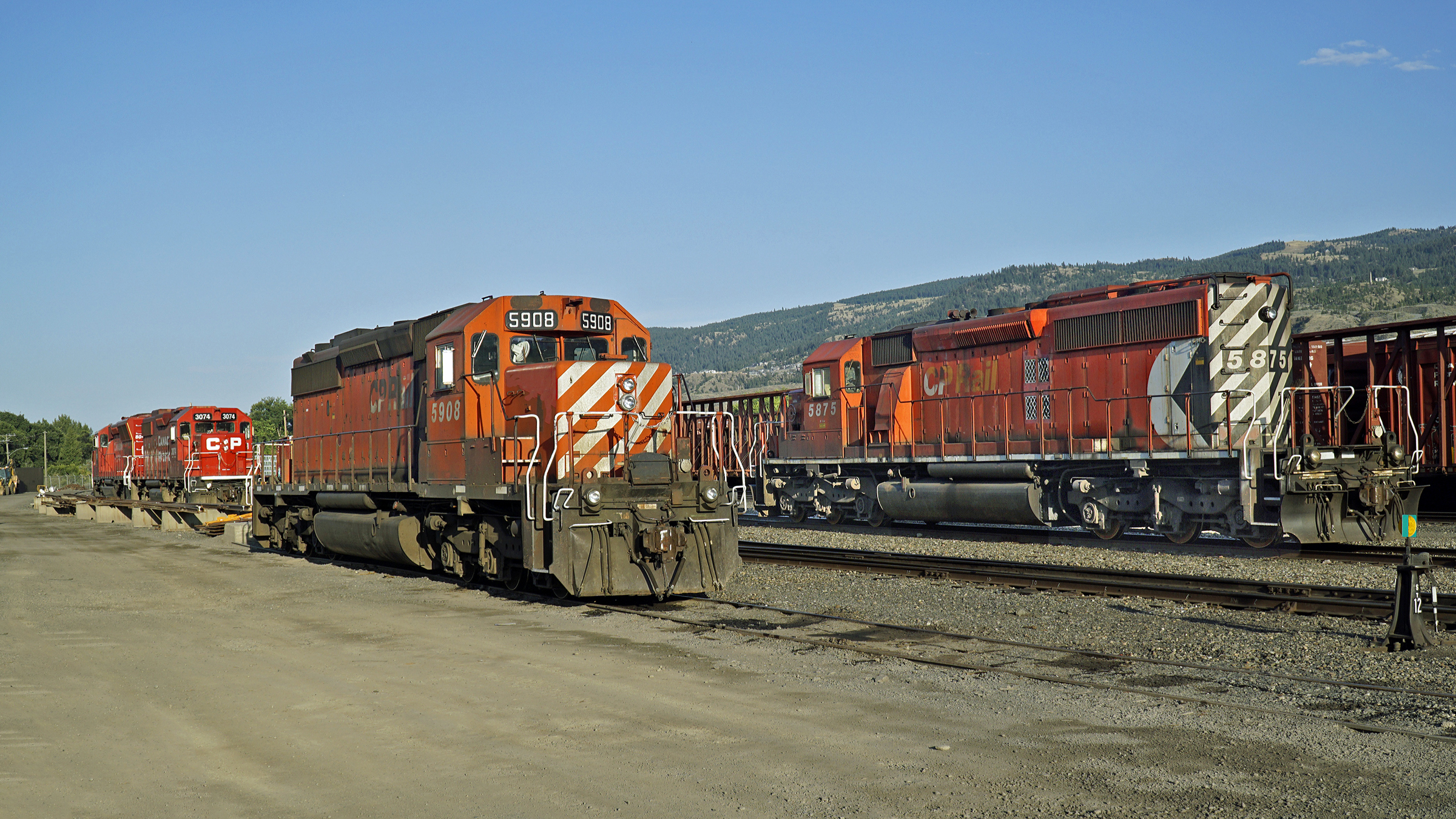 Railpictures.ca - colin arnot Photo: A mixed collection of power settled in the yard for the ...