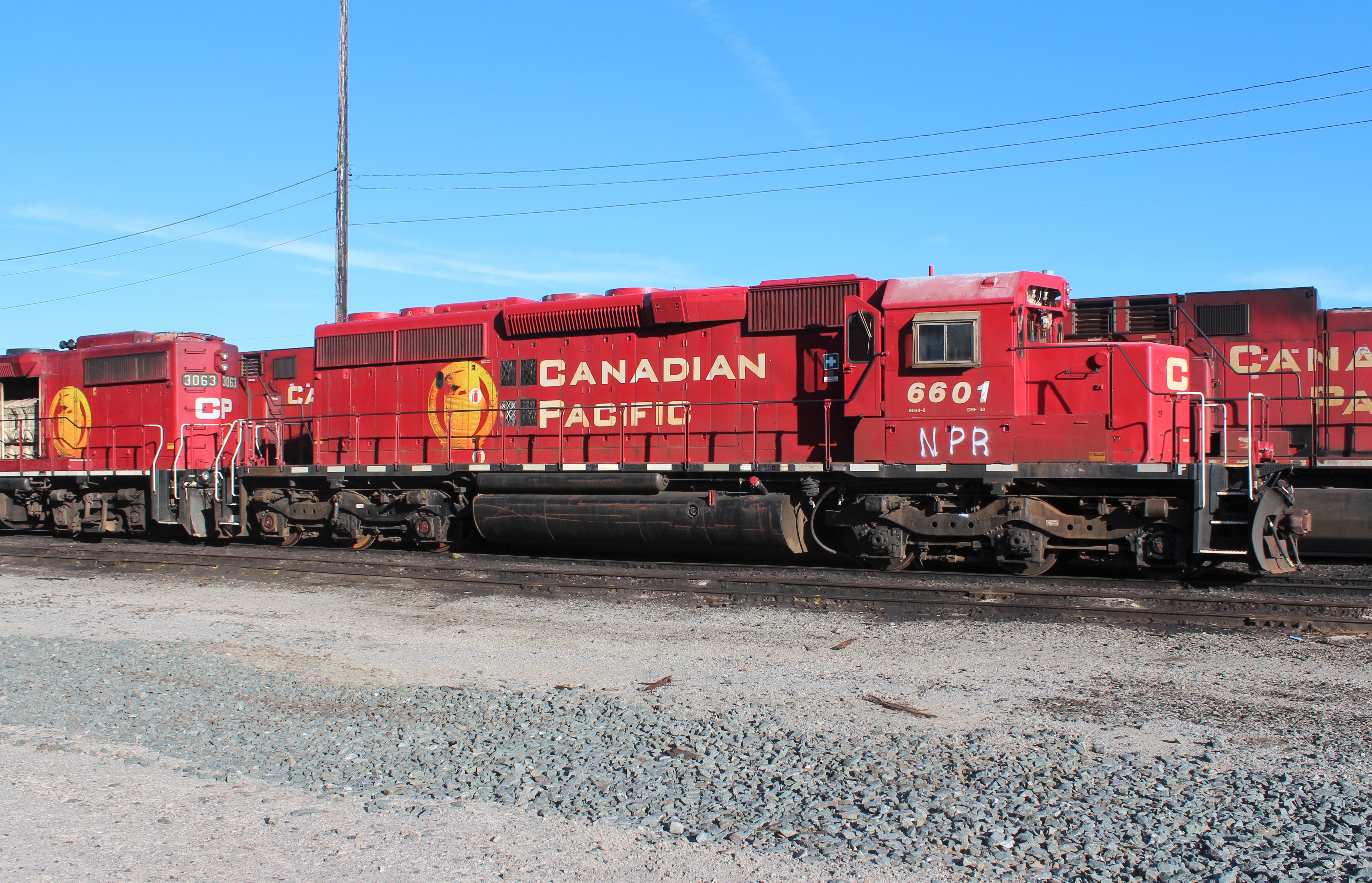 Railpictures.ca - Paul Santos Photo: Is CP 6601 heading to the Northern Plains Railroad? Sure ...