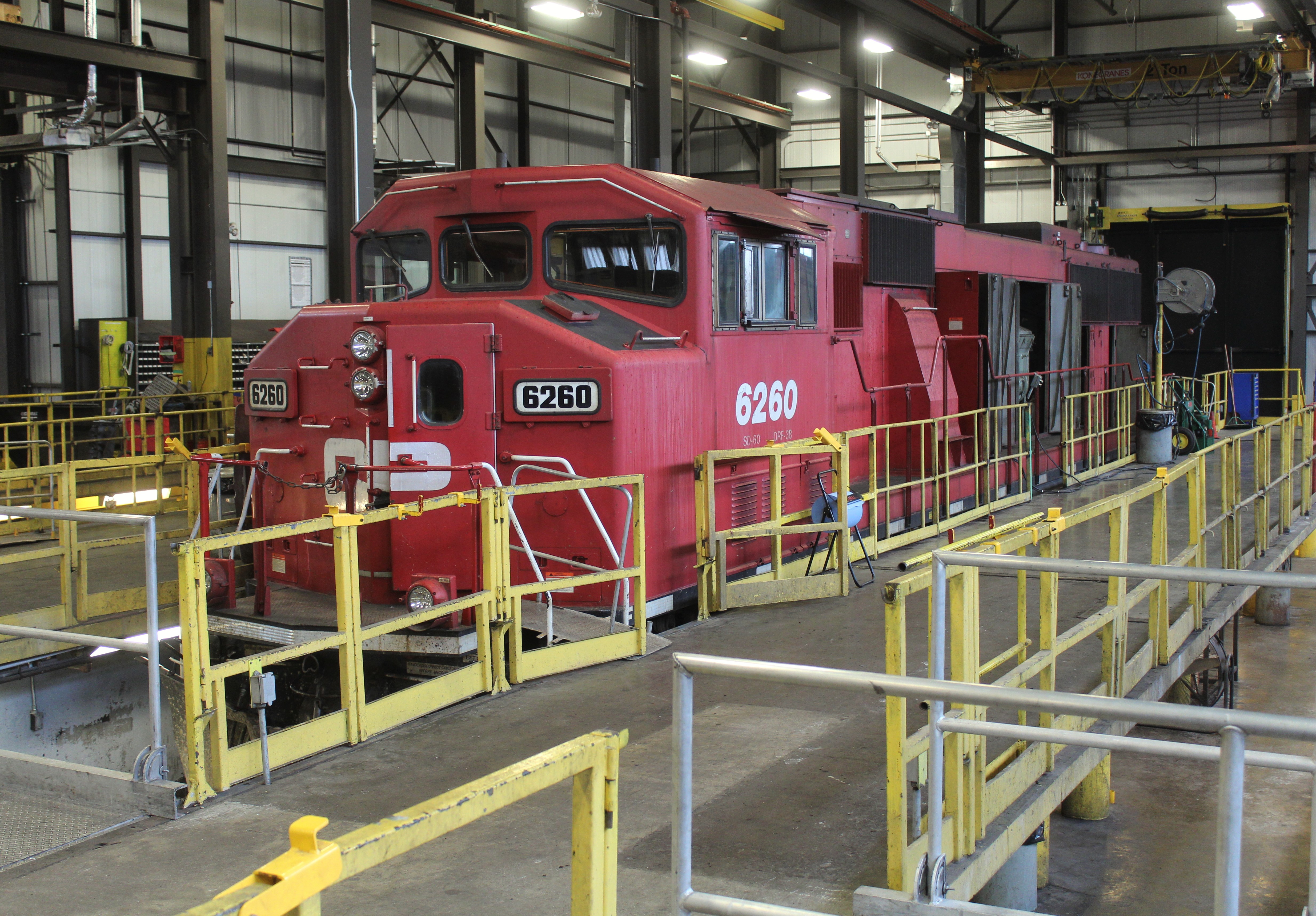 Railpictures.ca - Paul Santos Photo: SD60M 6260 in for scheduled maintenance after working the ...