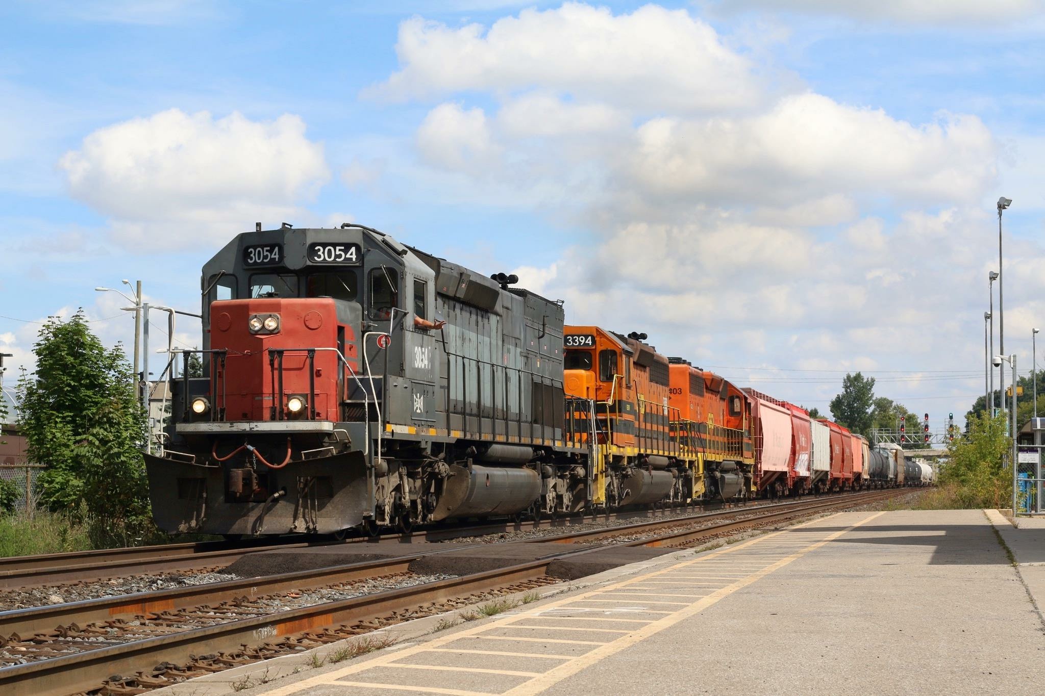 Railpictures.ca - Marcus W Stevens Photo: Fond memories of more carefree times. The end of my ...