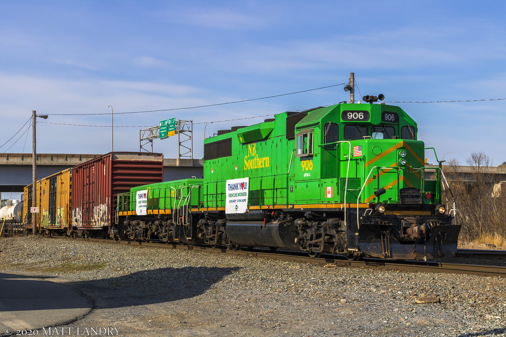 Railpictures.ca - Matt Landry Photo: NBSR 906 and slug 002(?) the power for one of the yard ...