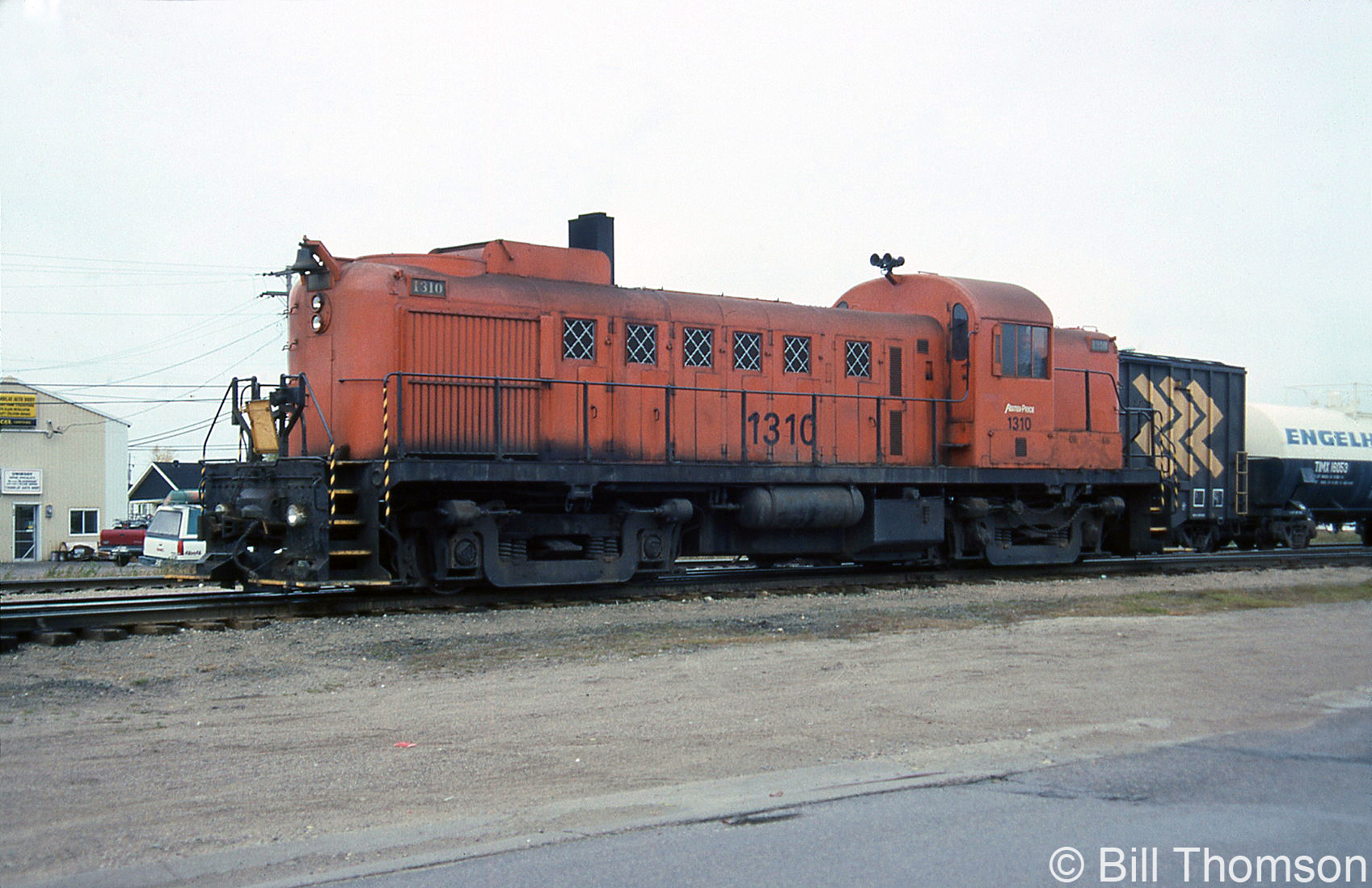 Railpictures.ca - Bill Thomson Photo: Abitibi-Price RS3 1310 is pictured at Iroquois Falls in ...