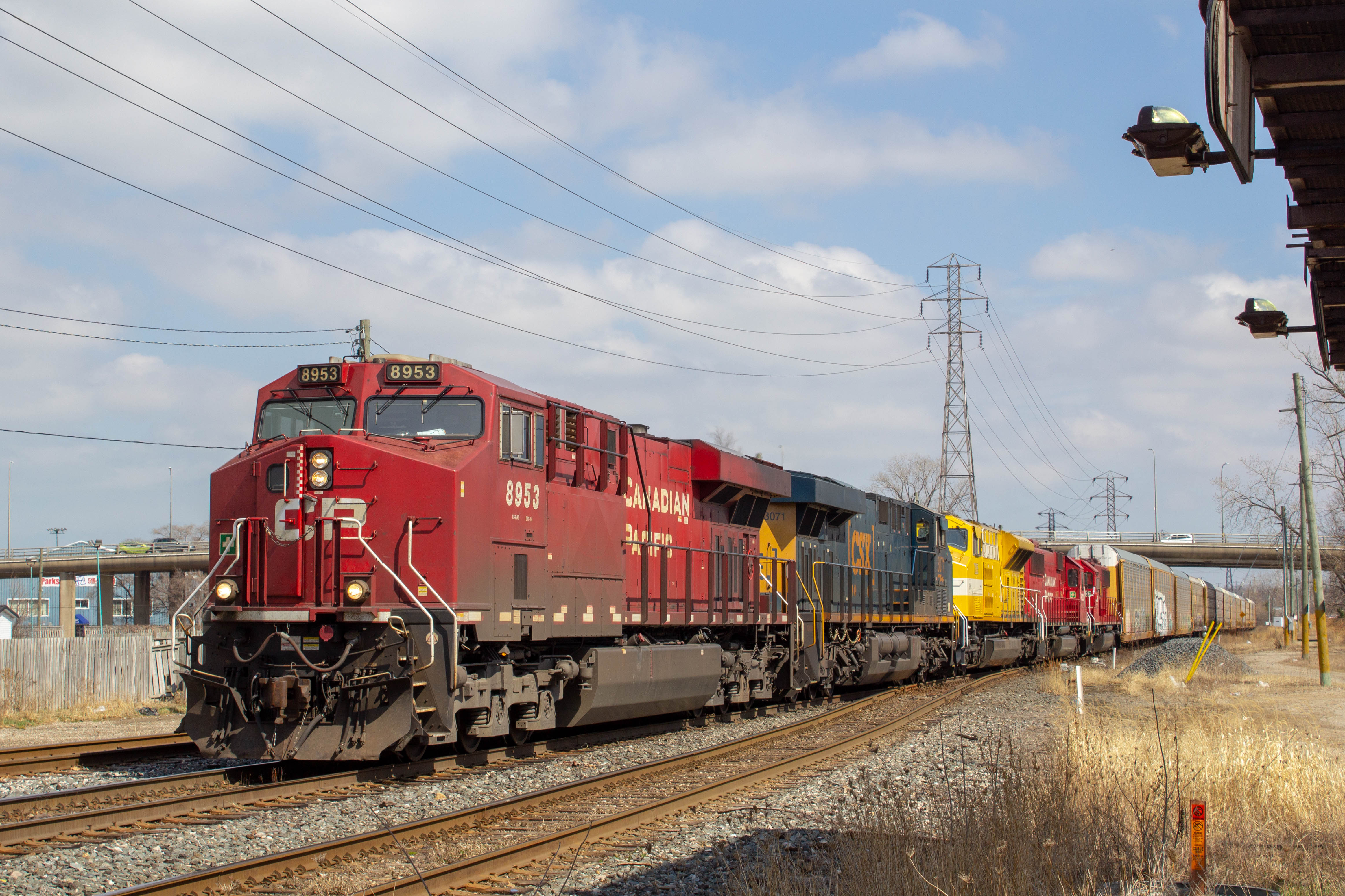 Railpictures.ca - Amer Odobasic Photo: CP 141 with a good lashup today finally leaving Windsor ...