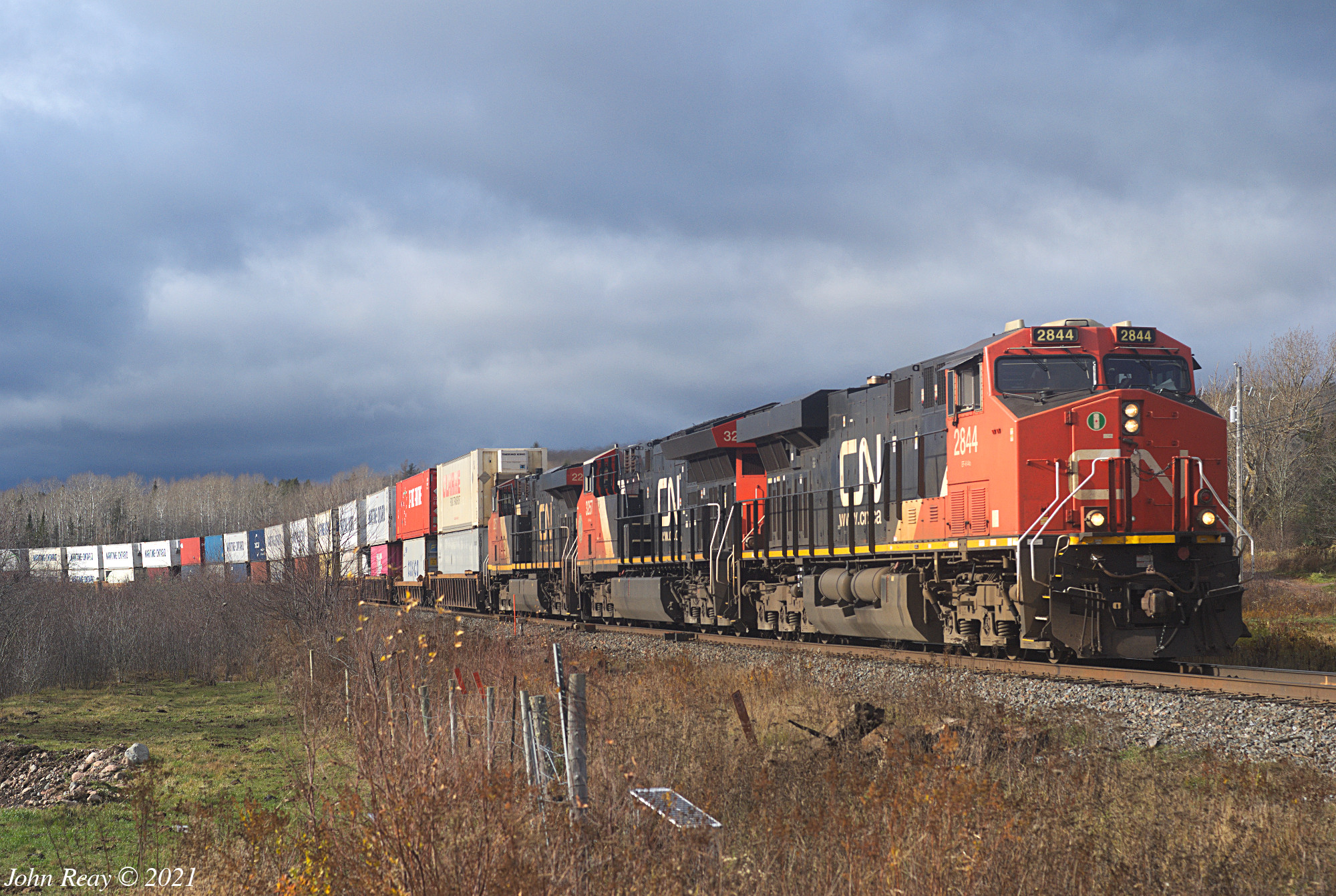 Railpictures.ca - John Reay Photo: Nov 14th 2021 @ 14:16 AT, Z120 at MP 42.5 CN Springhill sub ...