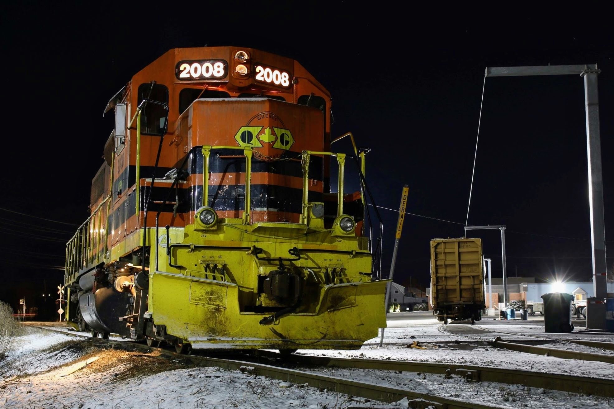 Railpictures.ca - Marcus w Stevens Photo: One of my favourite late night stop overs back when I ...
