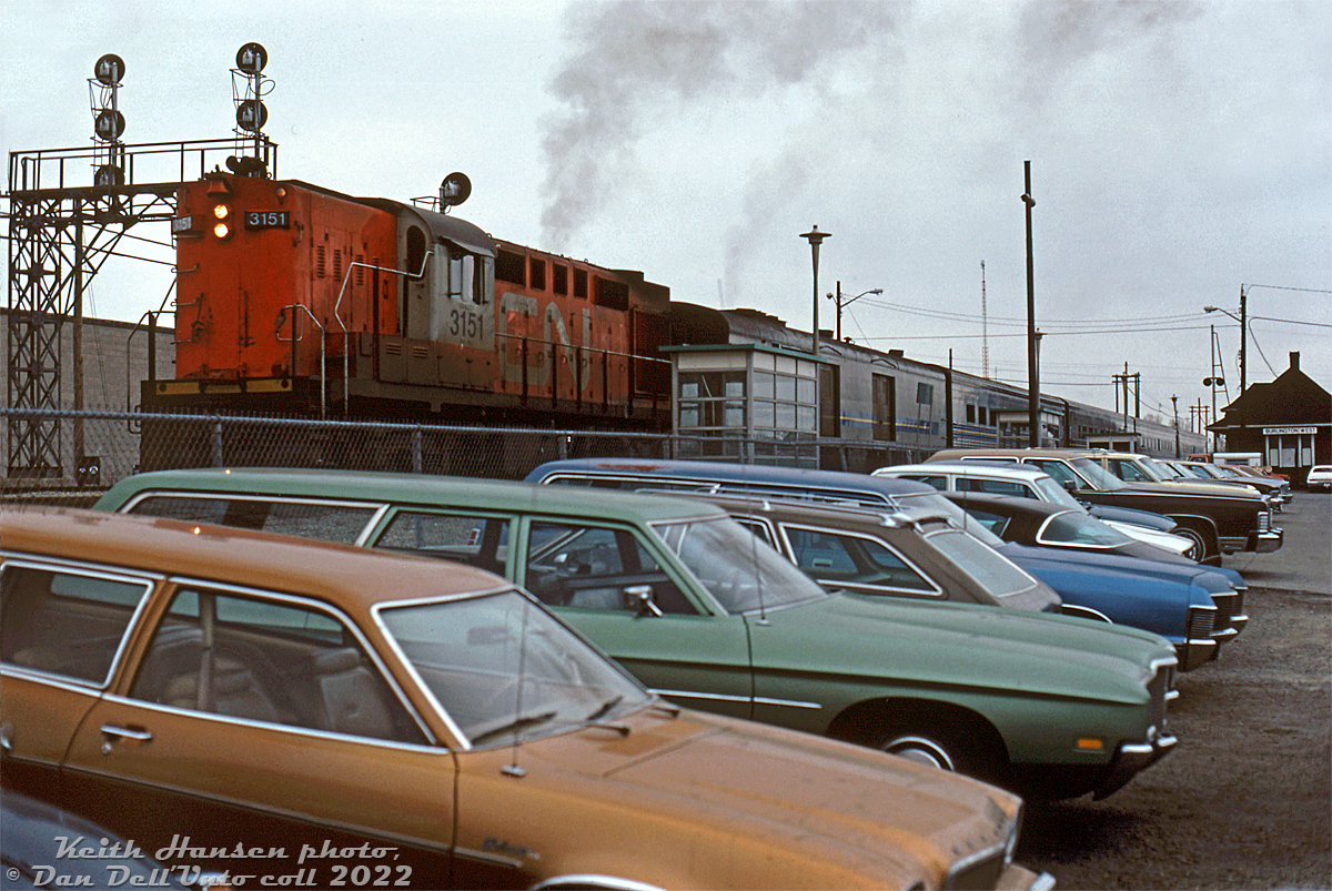 Railpictures.ca - Keith Hansen photo, Dan Dell'Unto coll. Photo: CN RS18 3151 works a westbound ...