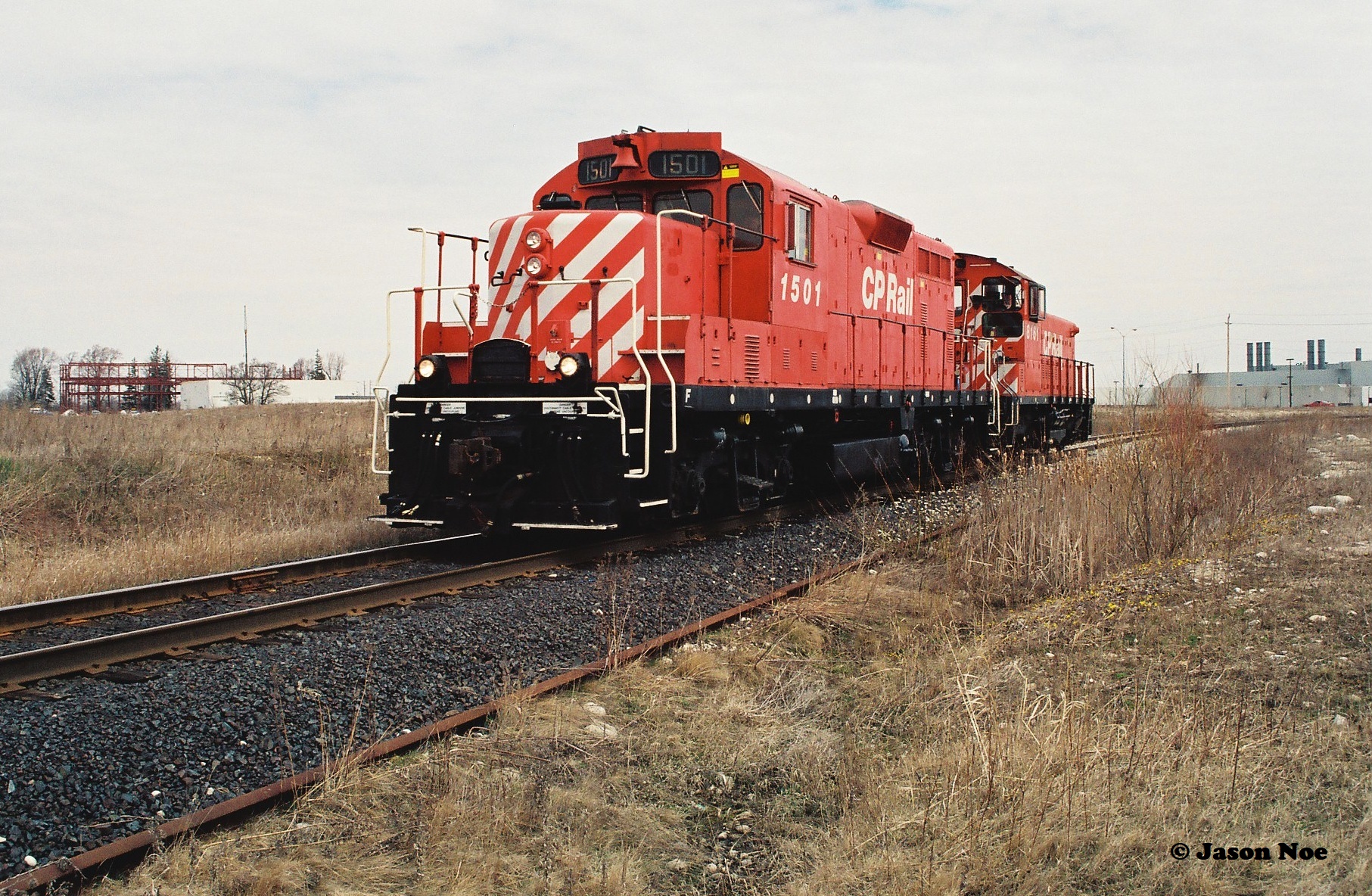 Railpictures.ca - Jason Noe Photo: With the Toyota manufacturing plant in the background, CP ...