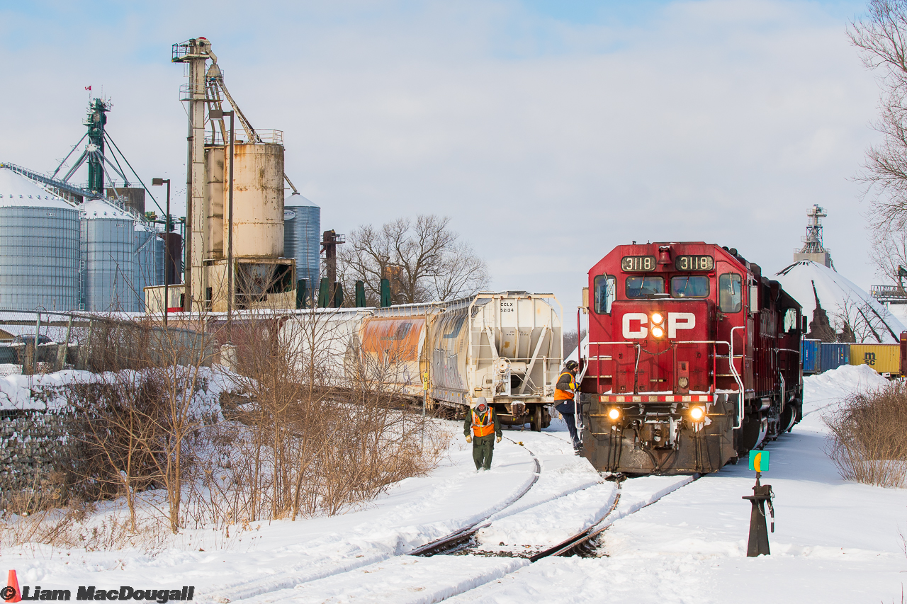 Railpictures.ca - Liam MacDougall Photo: One of my personal favourite GP38s is on point of CP ...