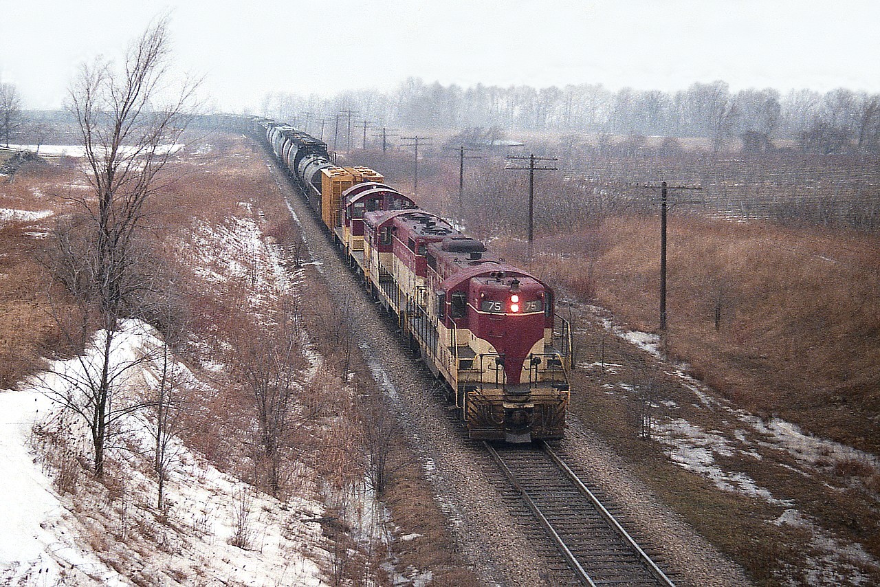 Railpictures.ca - A.W.Mooney Photo: TH&B running eastbound has just crested the hill at ...