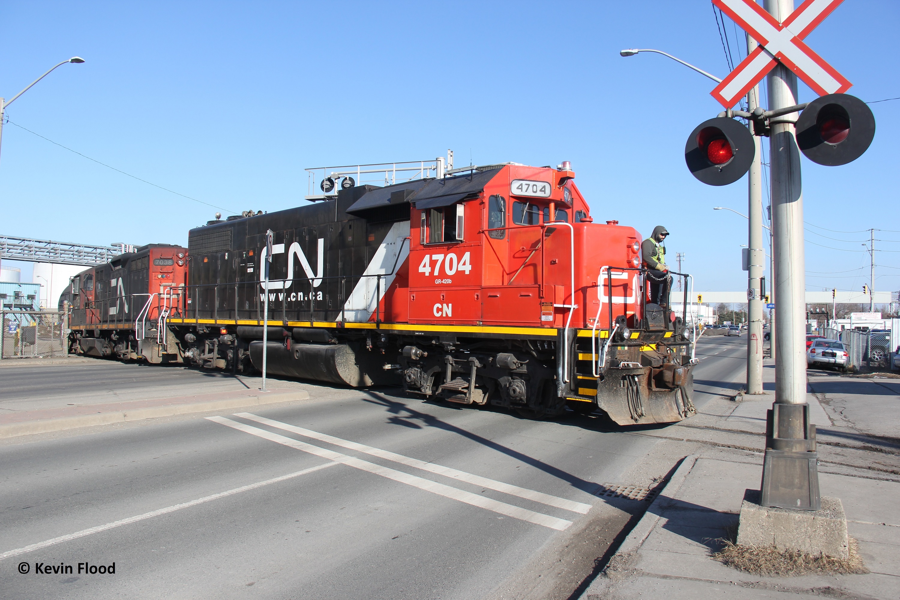 Railpictures.ca - Kevin Flood Photo: On a gorgeous late winter afternoon, The CN 15:00 Yard Job ...