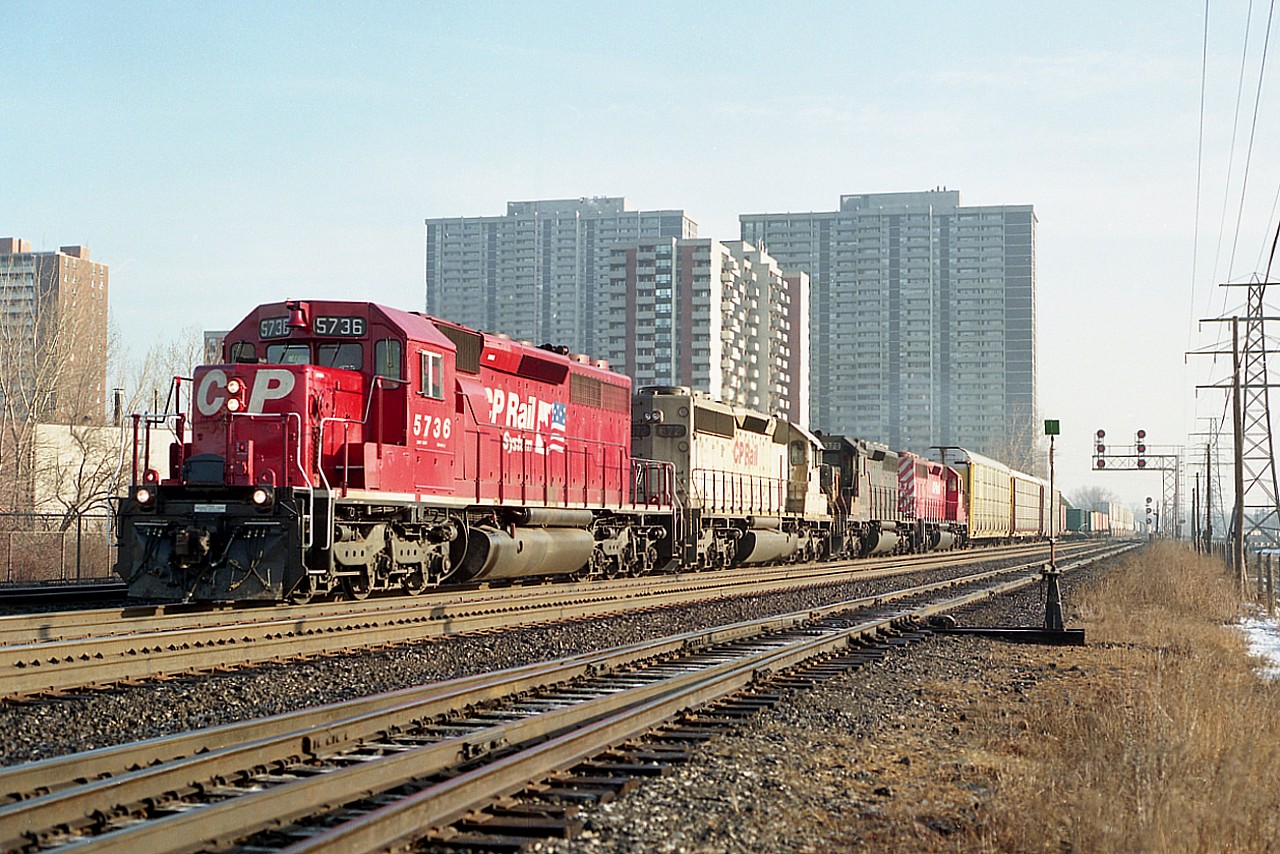 Railpictures.ca - A.W.Mooney Photo: I liked the days of ‘colour’ on CP. The mid 90s featured so ...