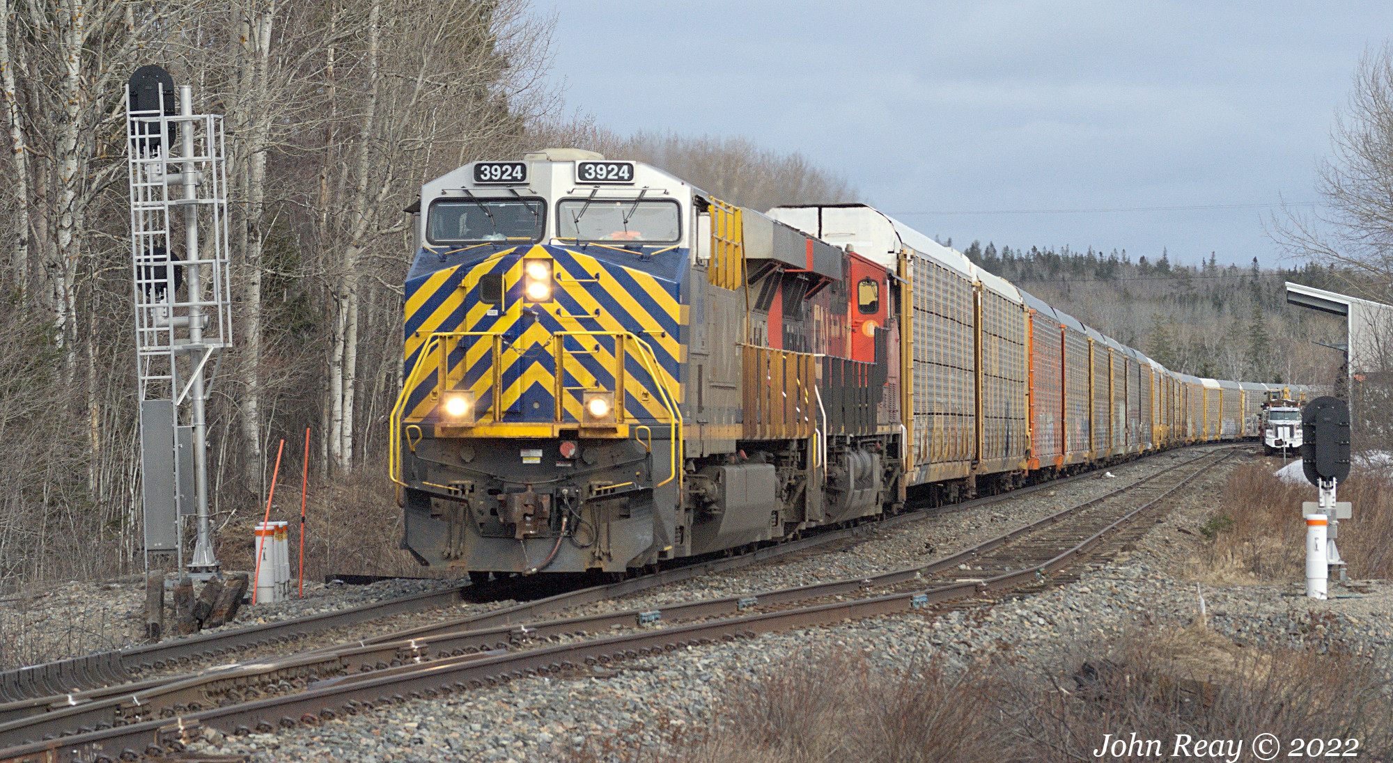 Railpictures.ca - John Reay Photo: CN L507 on March 23rd 2022 @ 17:10 at Oxford Jct with ex-CREX ...
