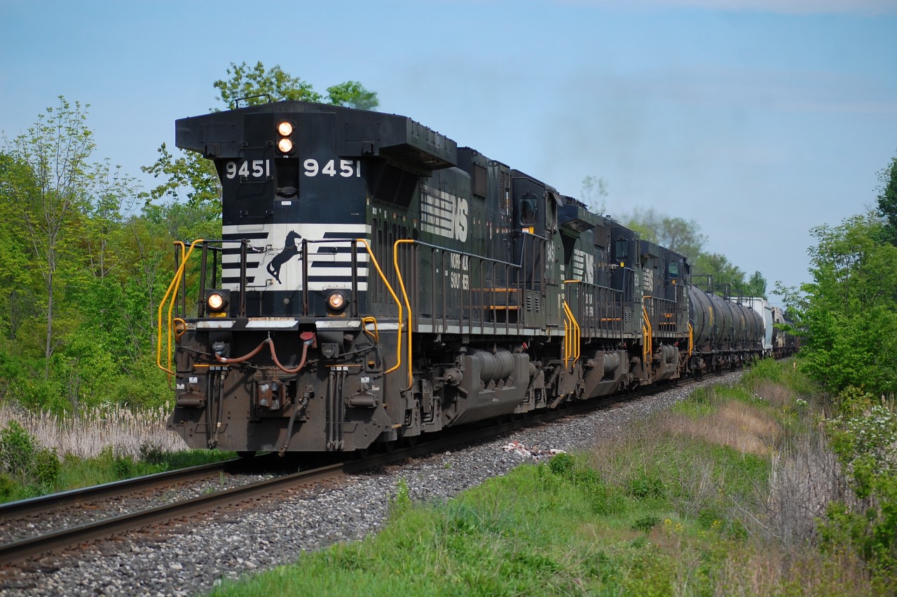 Railpictures.ca - Dean Brown Photo: NS 369 running long hood forward on a sunny afternoon as ...