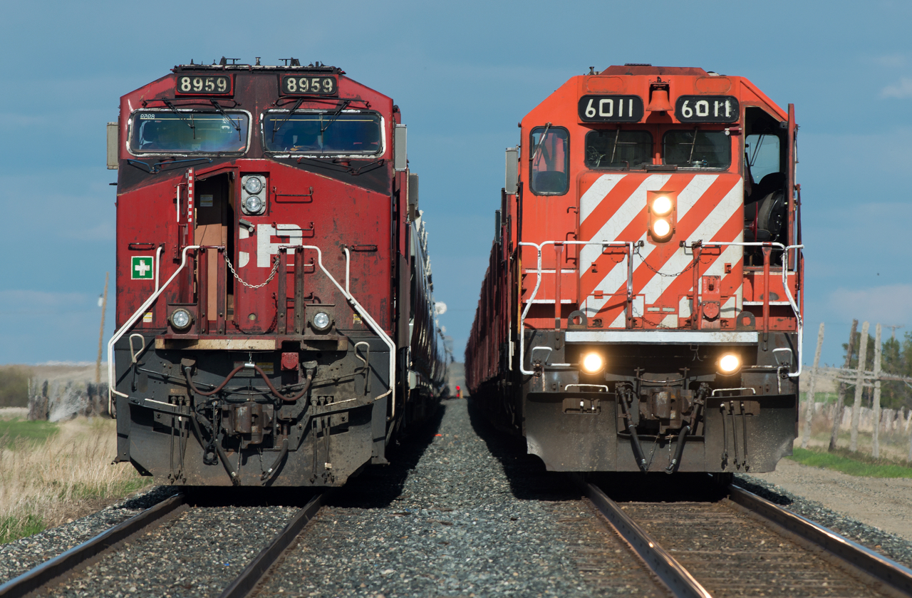 Railpictures.ca - Matt Watson Photo: Generations of CP locomotives rub shoulders as crews swap ...