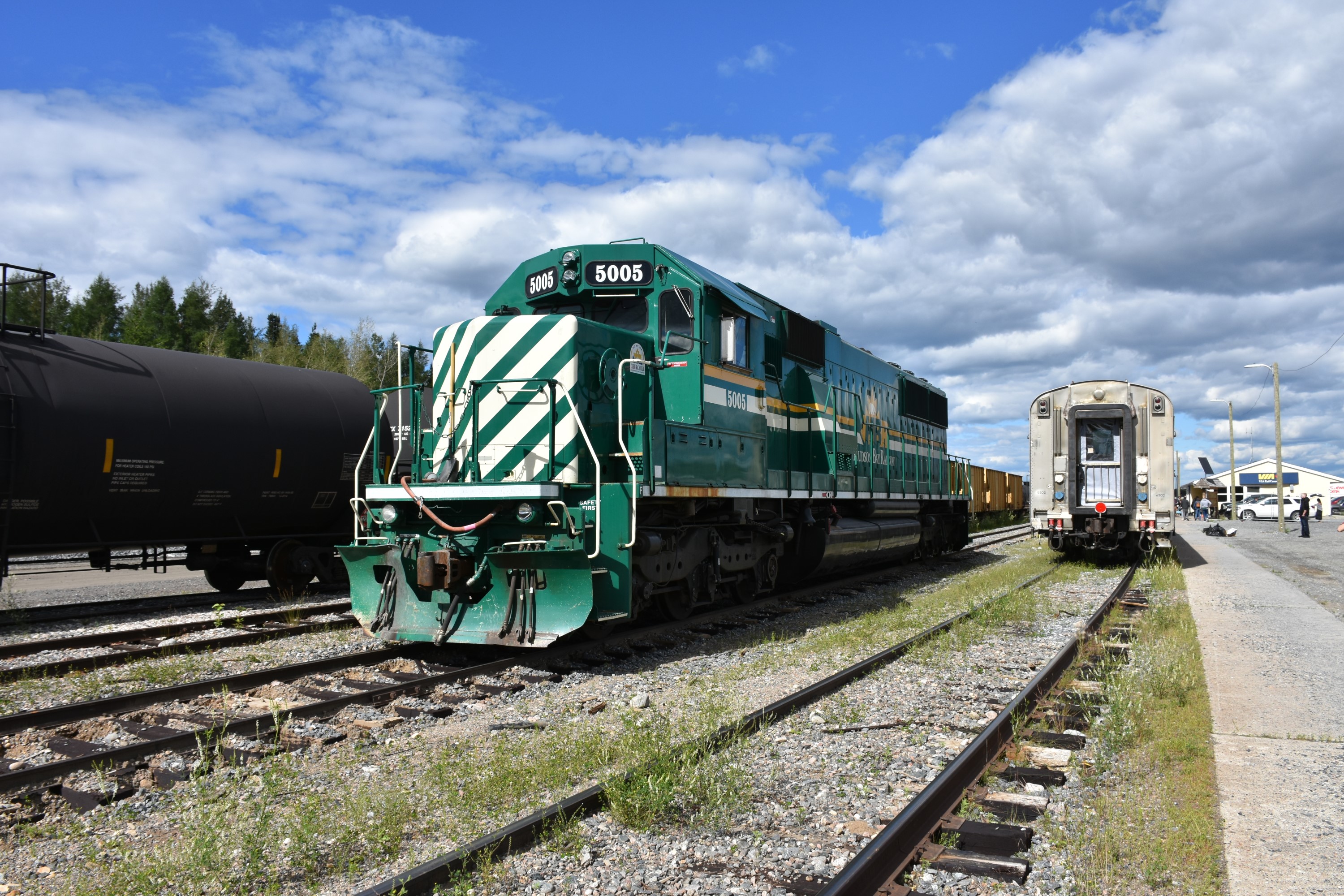 Railpictures.ca - Paul O'Shell Photo: HBRY 5005 SD50 (ex-NREX, exx-UP 9835, exx-MP 5002) sits ...