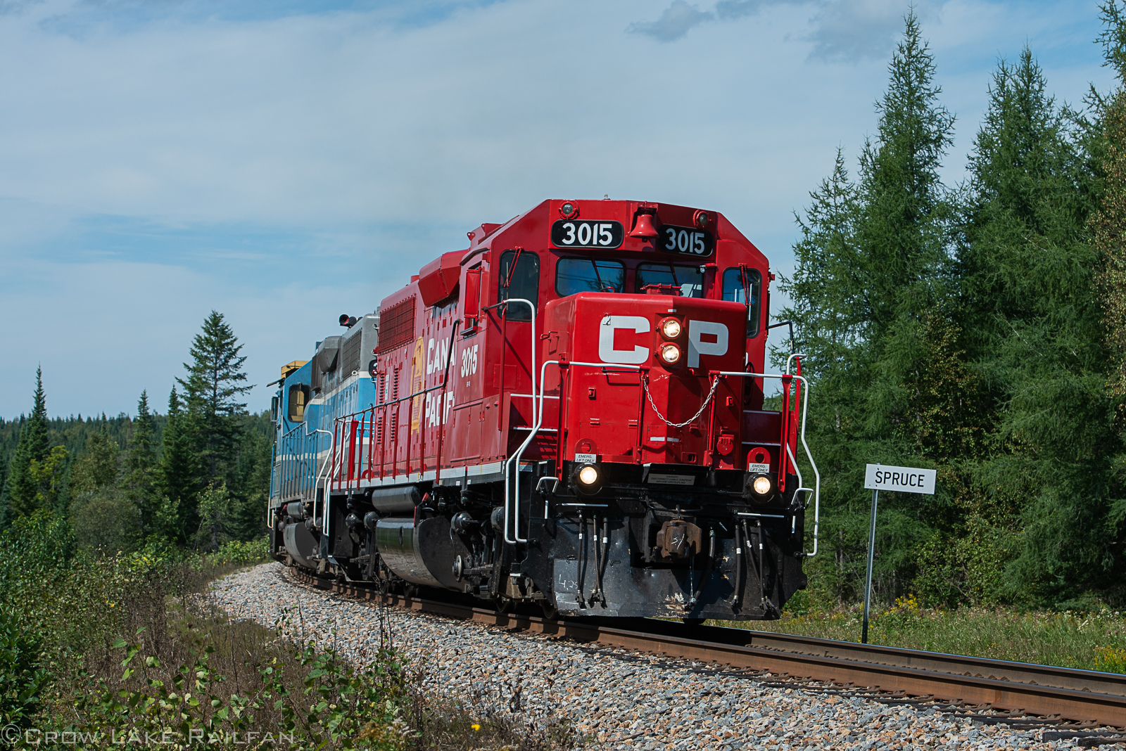 Railpictures.ca - William Rolston Photo: Just moments after the last shot CP G22 passes by the ...