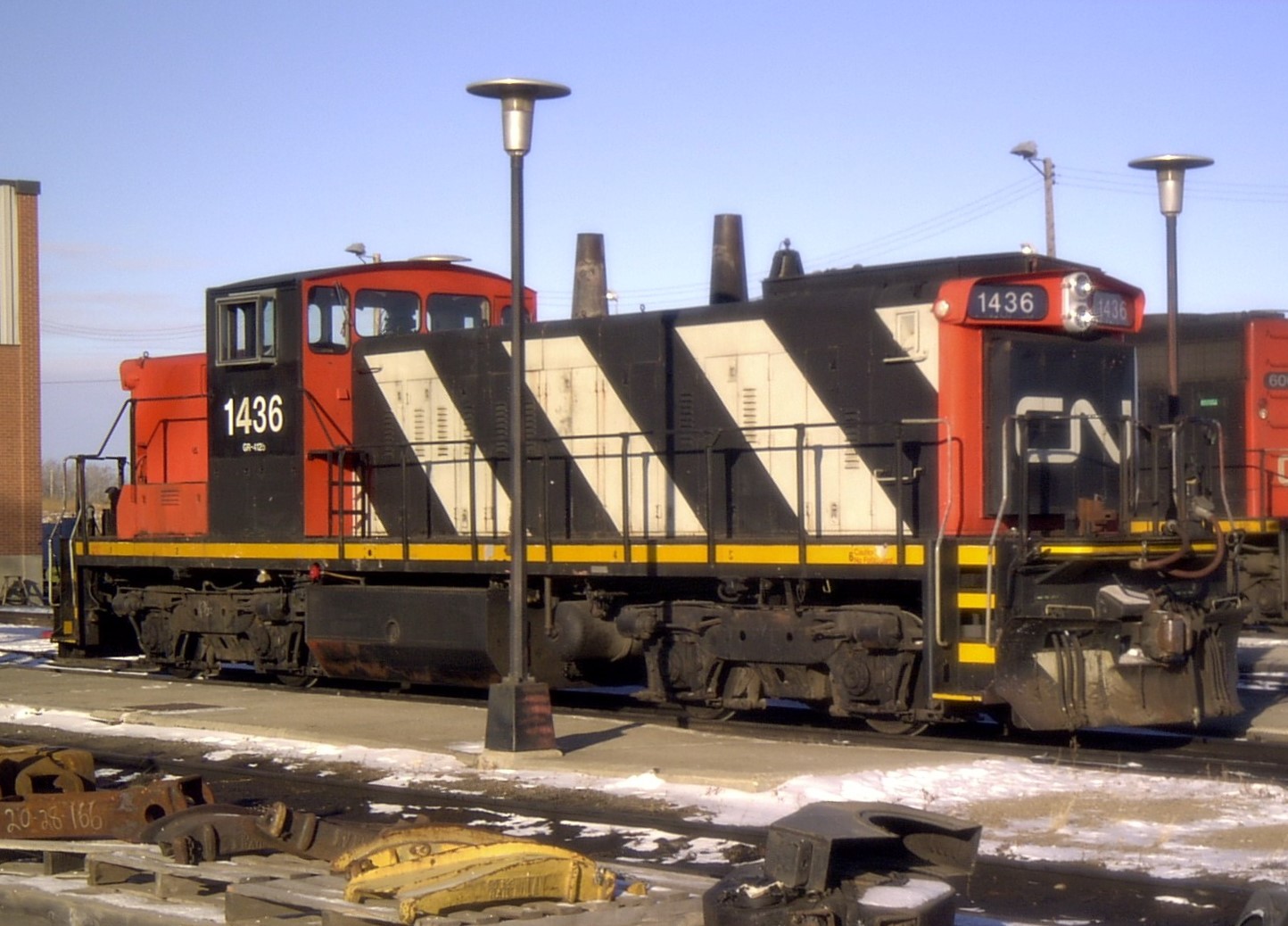 Railpictures.ca - Paul O'Shell Photo: Exactly 19 years ago today CN 1436 GMD1 Class GR 12b sits ...