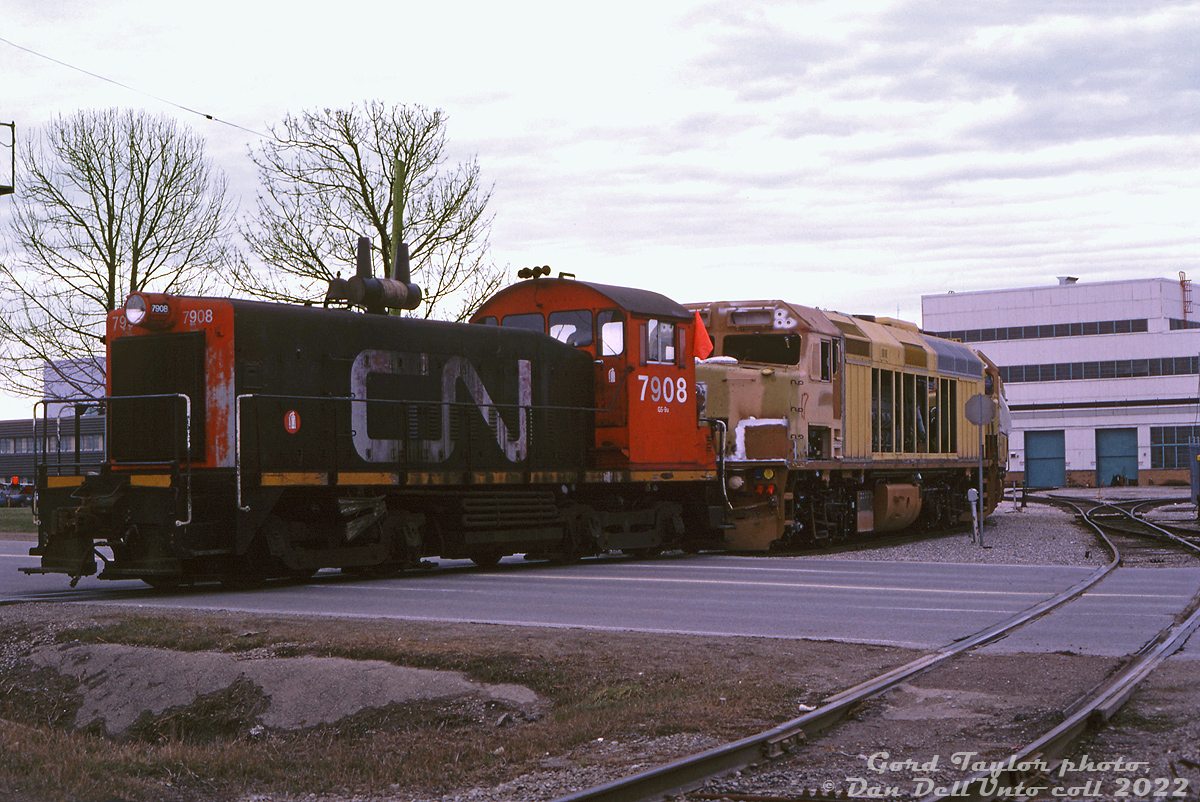 Railpictures.ca - Gord Taylor photo, Dan Dell'Unto coll. Photo: CN SW900 7908 (leased by GMD ...