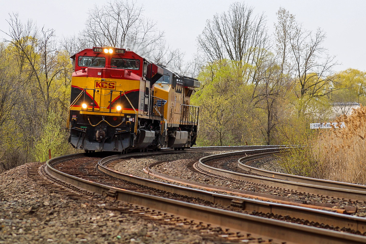 Railpictures.ca - Eric Fallas Photo: Since the merger/acquisition of KCS by CP, the power from ...