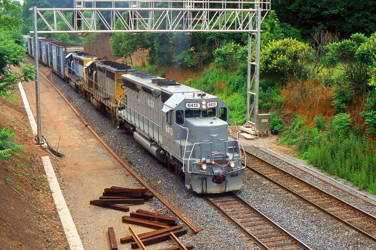 Railpictures.ca - Dean Brown Photo: CN EB with HLCX SD45 6413 and two CSX SD40s pass through the ...
