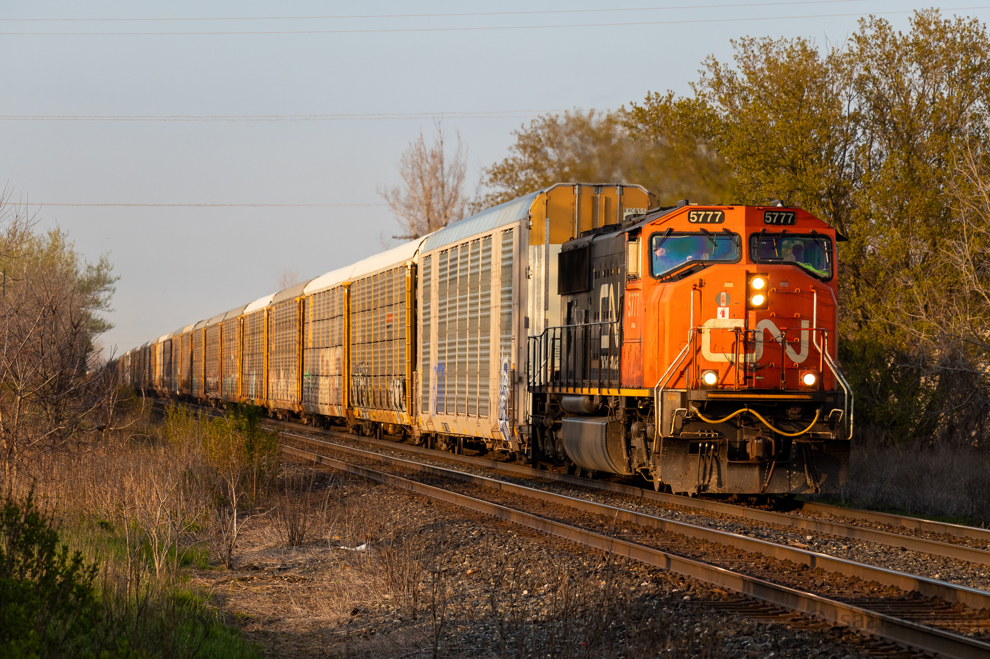 Railpictures.ca - Isaac Bryson Photo: CN 271 rolls through Ingersoll ON westbound in some very ...
