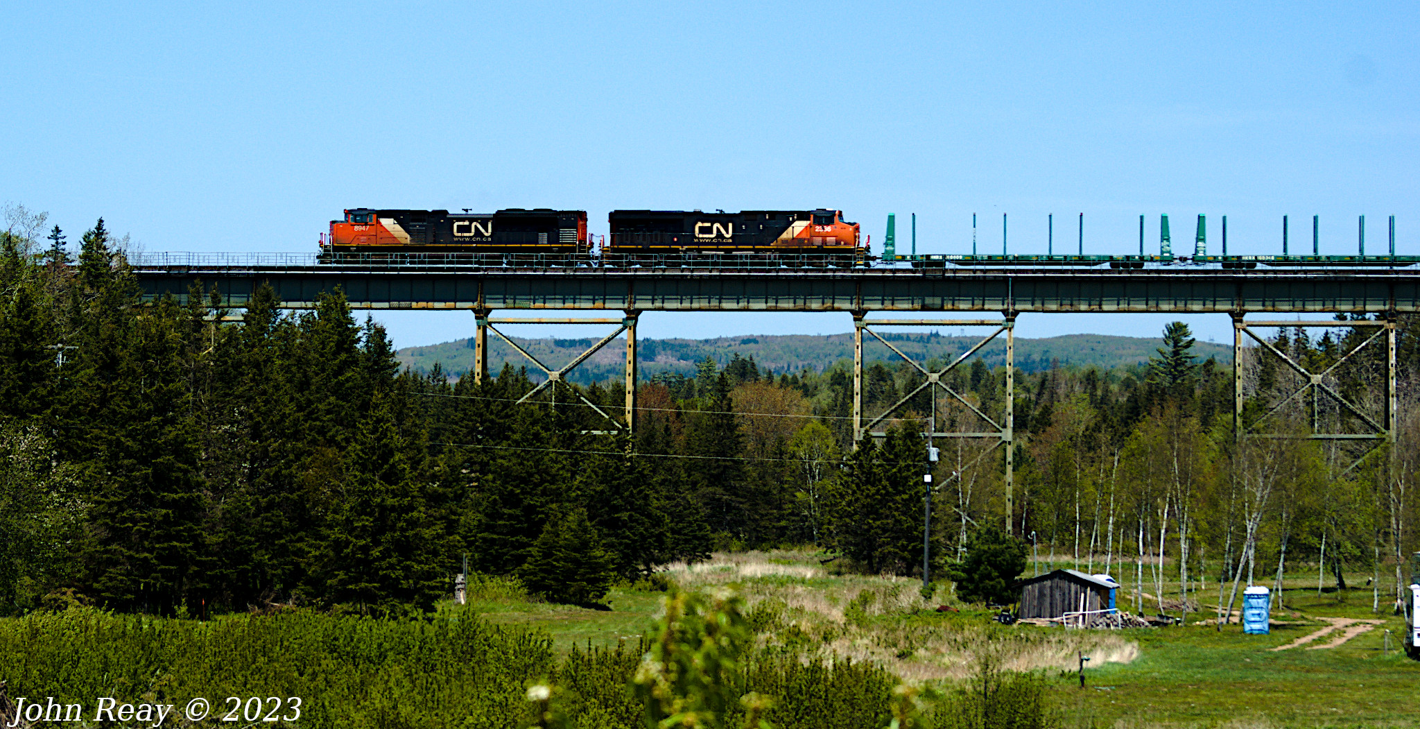 Railpictures.ca - John Reay Photo: Seen here is the head-end of CN L507 on May 31st 2023, at ...