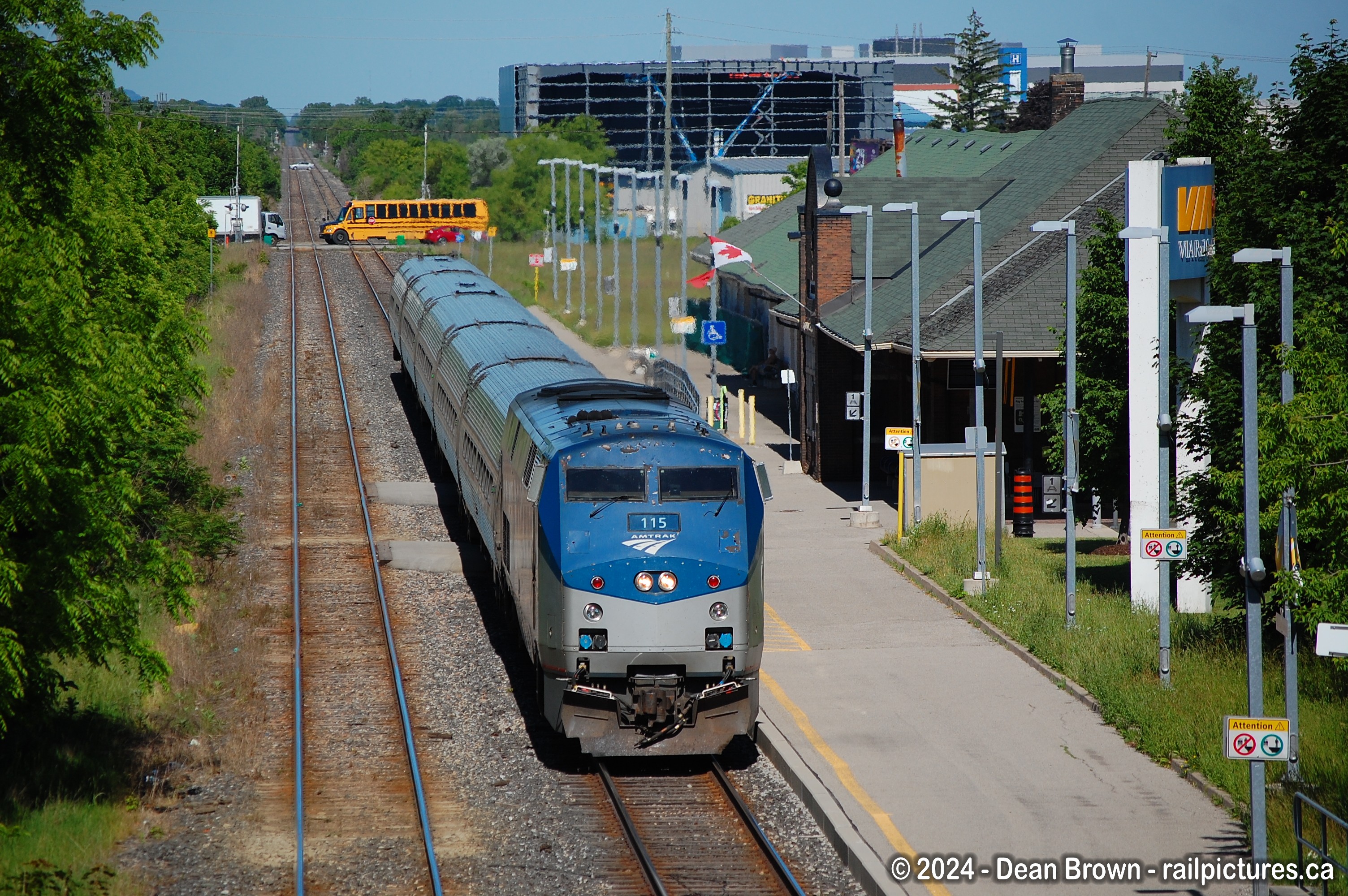 Railpictures.ca - Dean Brown Photo: VIA 97 approaching St. Catharines station, is so overgrown ...