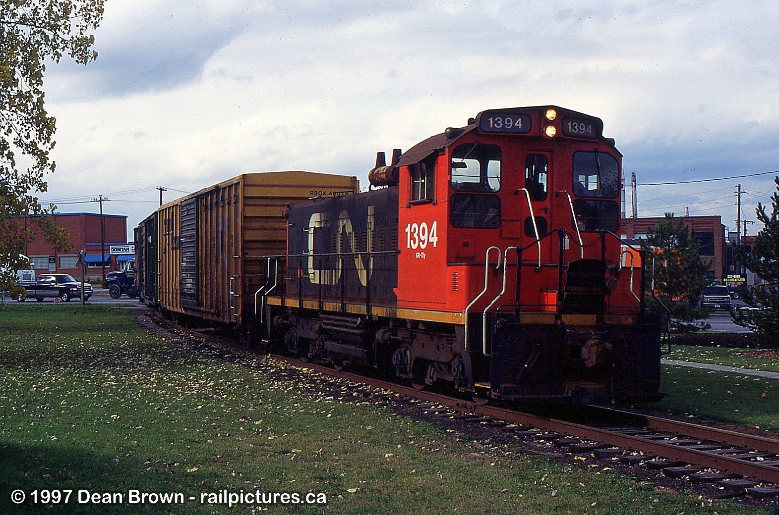 Railpictures.ca - Dean Brown Photo: CN 549 with CN SW1200RS 1394 heads up the CN Townline Spur ...