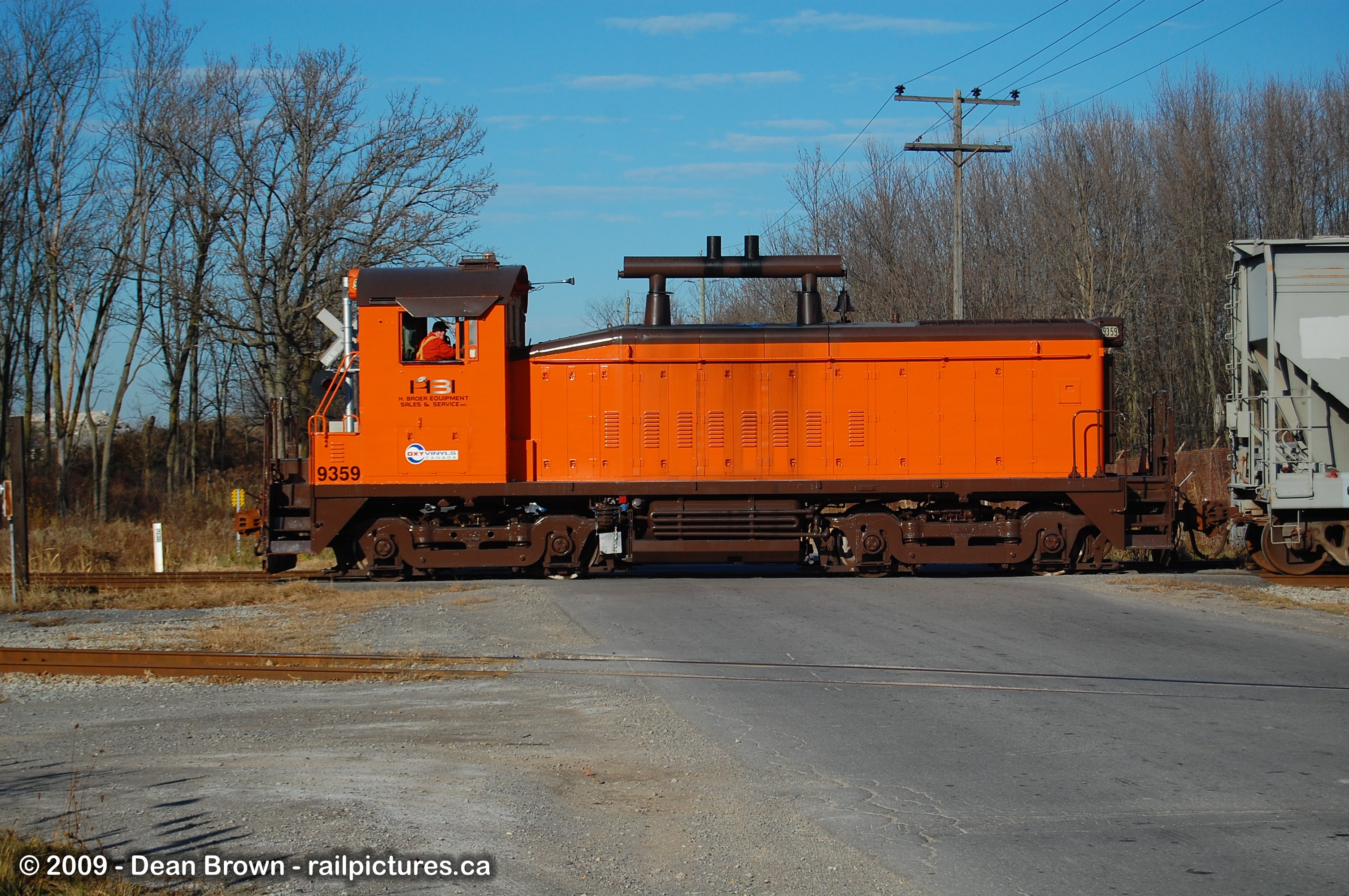 Railpictures.ca - Dean Brown Photo: HBIX SW1200 9359 Switching cars at Oxy Vinyls Canada at ...