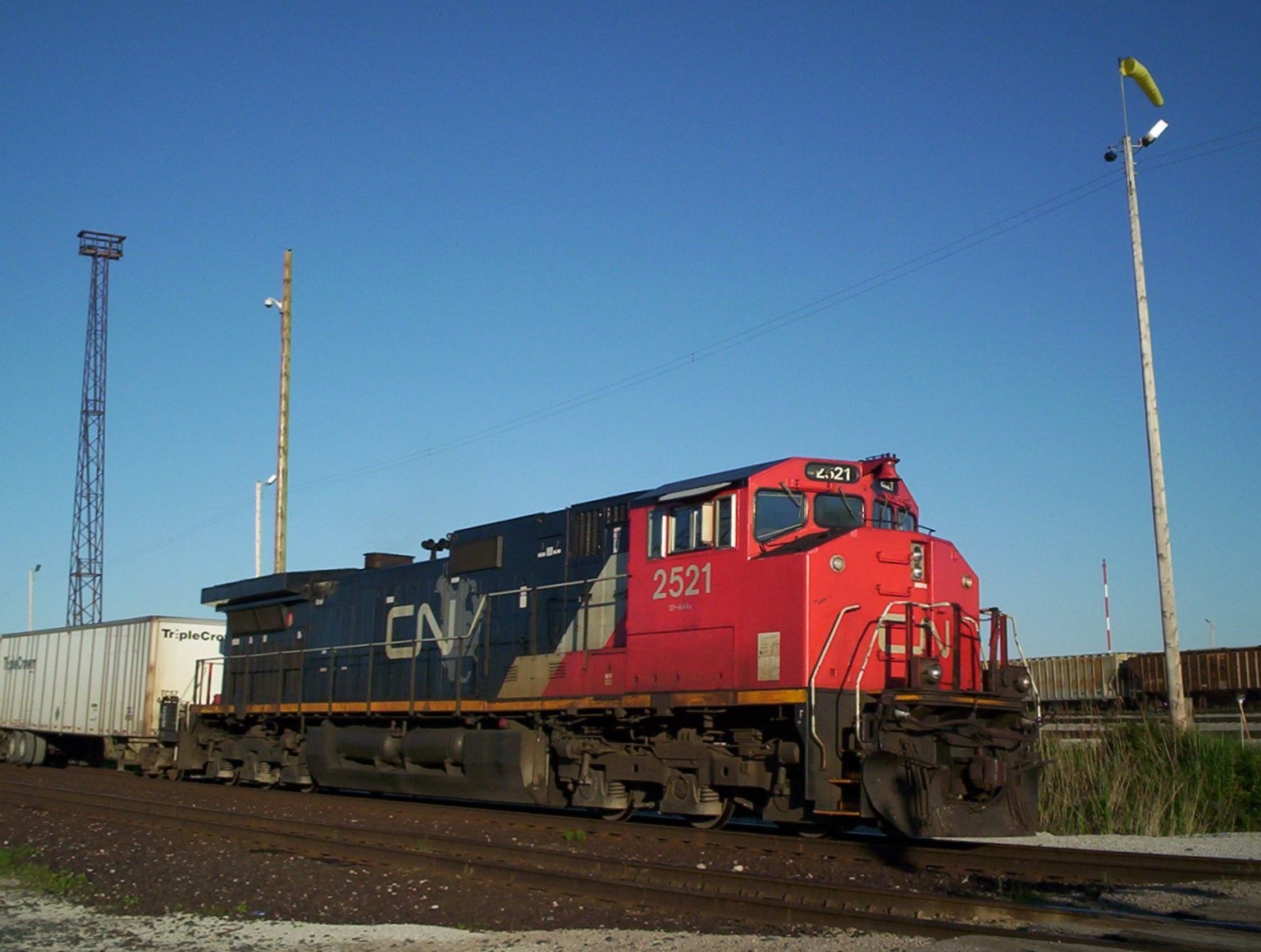 Railpictures.ca - Shaun Hinz Photo: CN’s canadian cab Dash9′s were always nice to catch here we ...