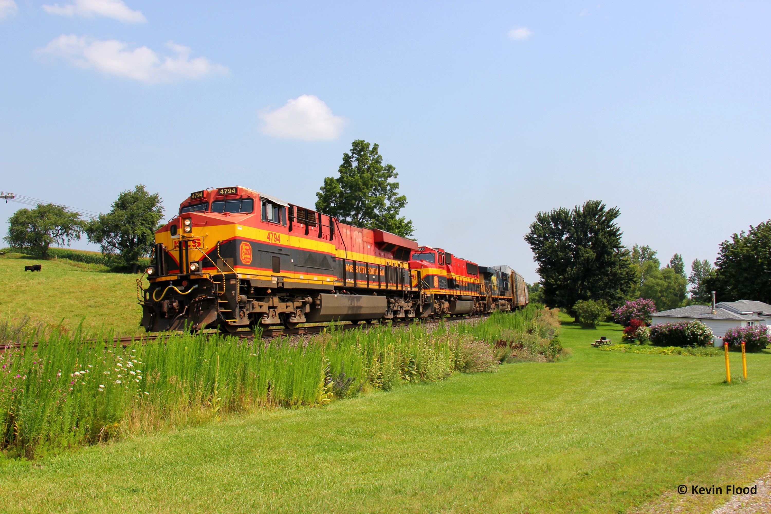 Railpictures.ca - Kevin Flood Photo: CPKC 135 with KCS 4794-KCS 3903-CSXT 5269 is pictured ...