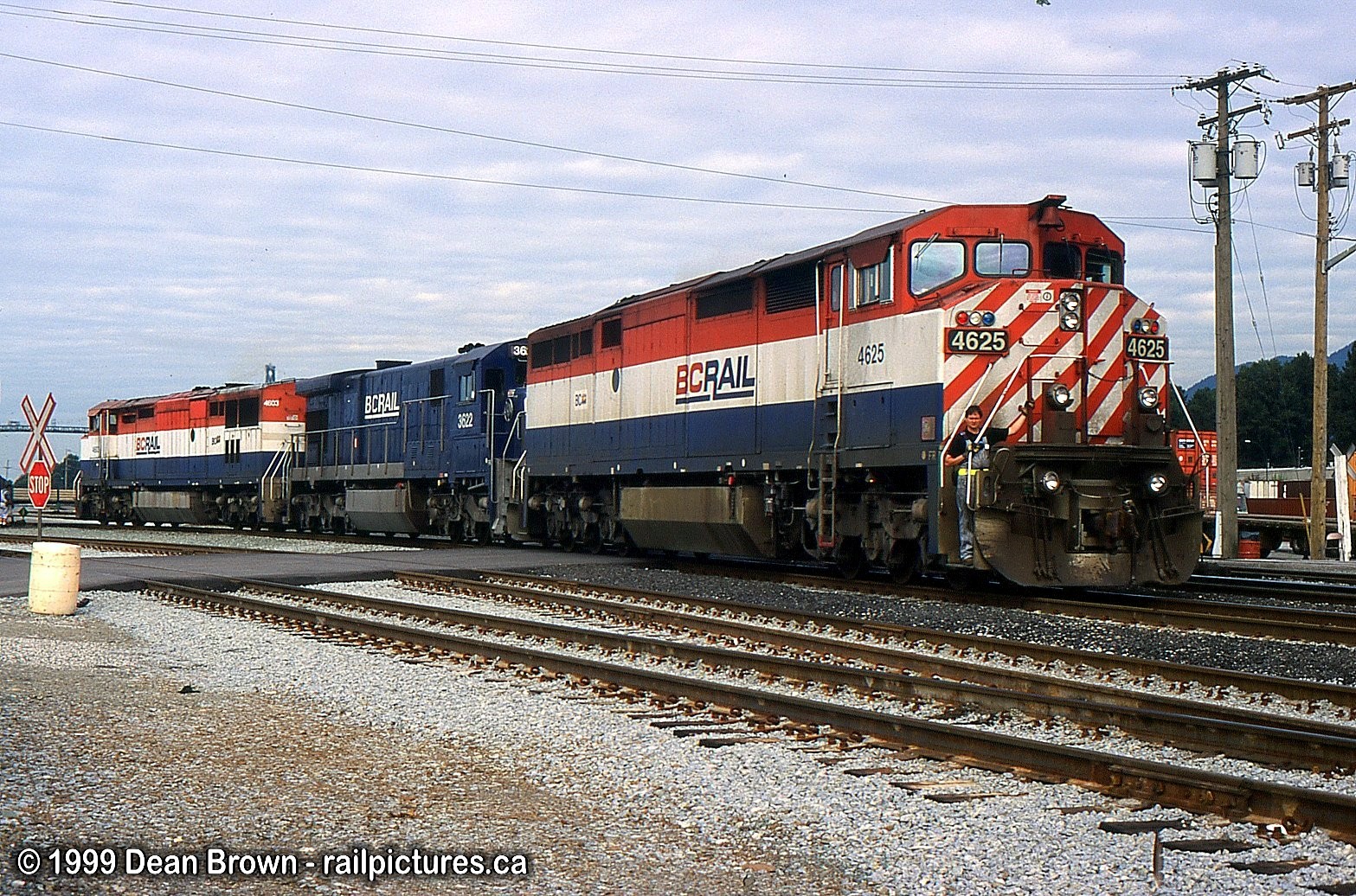 Railpictures.ca - Dean Brown Photo: BC Rail lite power switching at North Vancouver Yard ...