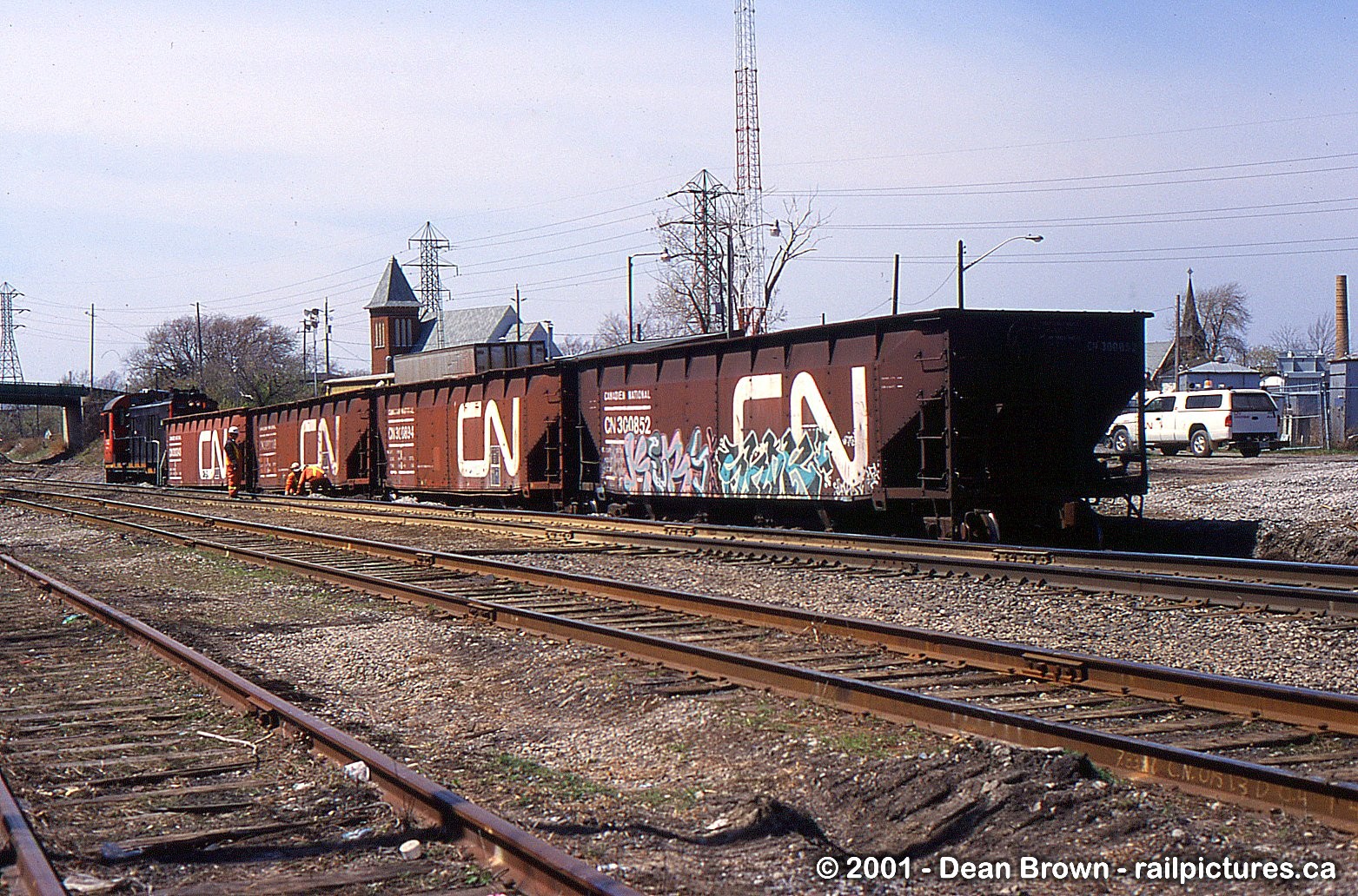 Railpictures.ca - Dean Brown Photo: TRRY S-13u 110 is working at Merritton dumping ballast on ...