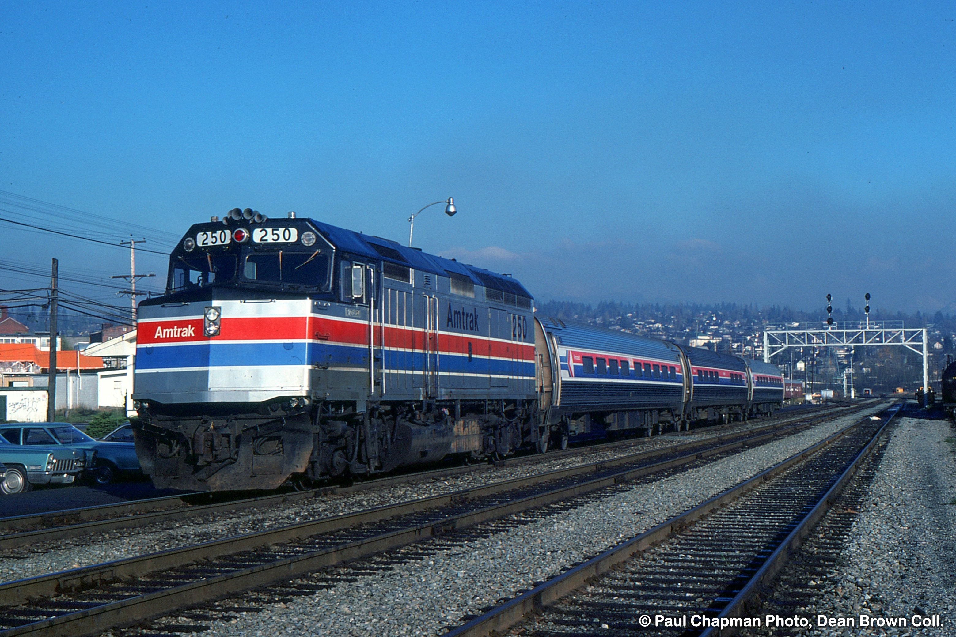Railpictures.ca - Paul Chapman Photo, Dean Brown Coll. Photo: Amtrak Pacific International ...
