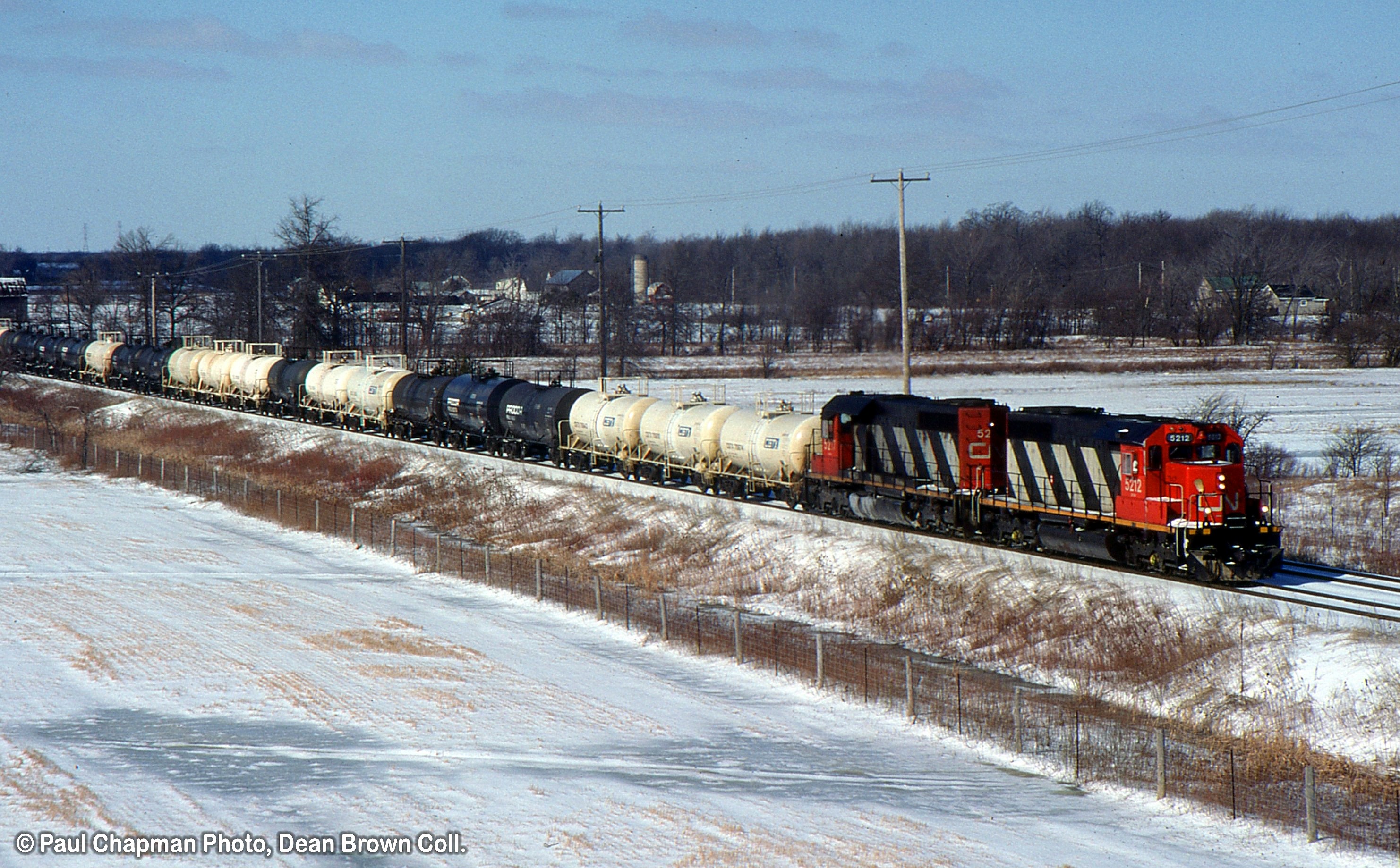 Railpictures.ca - Paul Chapman Photo, Dean Brown Coll. Photo: CN 740 with CN SD40 5217 and CN ...