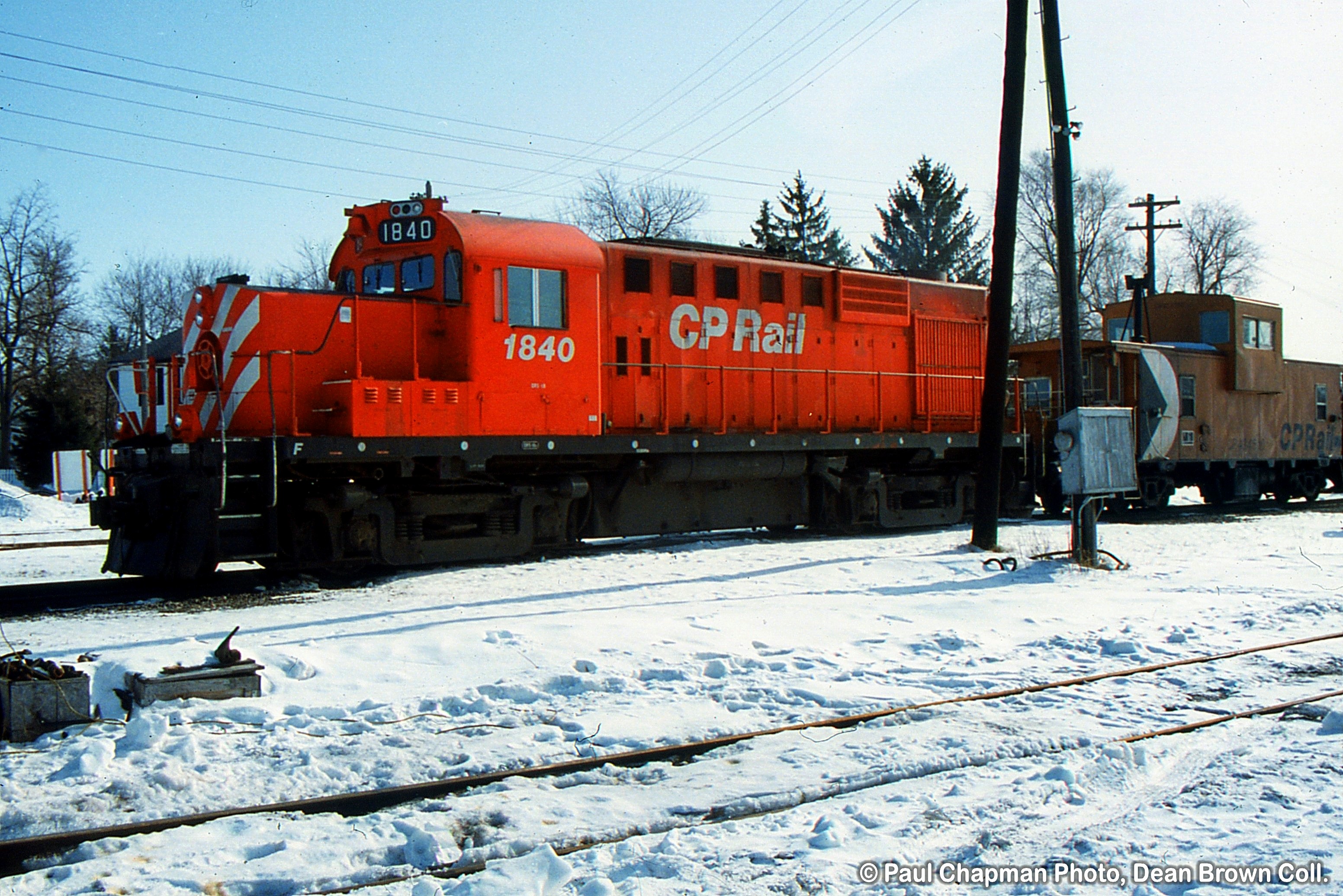 Railpictures.ca - Paul Chapman Photo, Dean Brown Coll. Photo: CP RS18u 1840 at Woodstock, ON ...