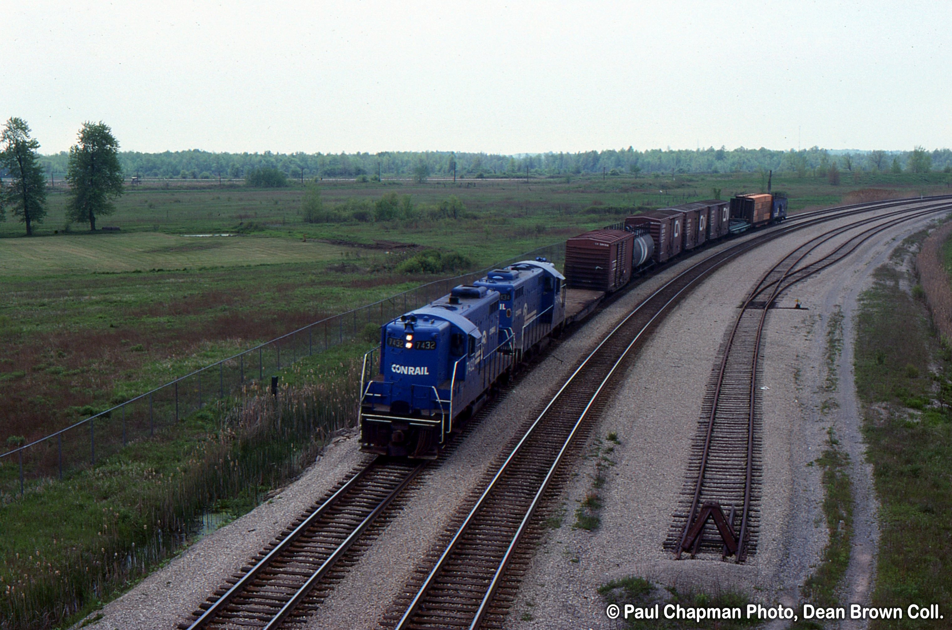 Railpictures.ca - Paul Chapman Photo, Dean Brown Coll.. Photo: CR GP9 7432 and CR GP9 7434 ...