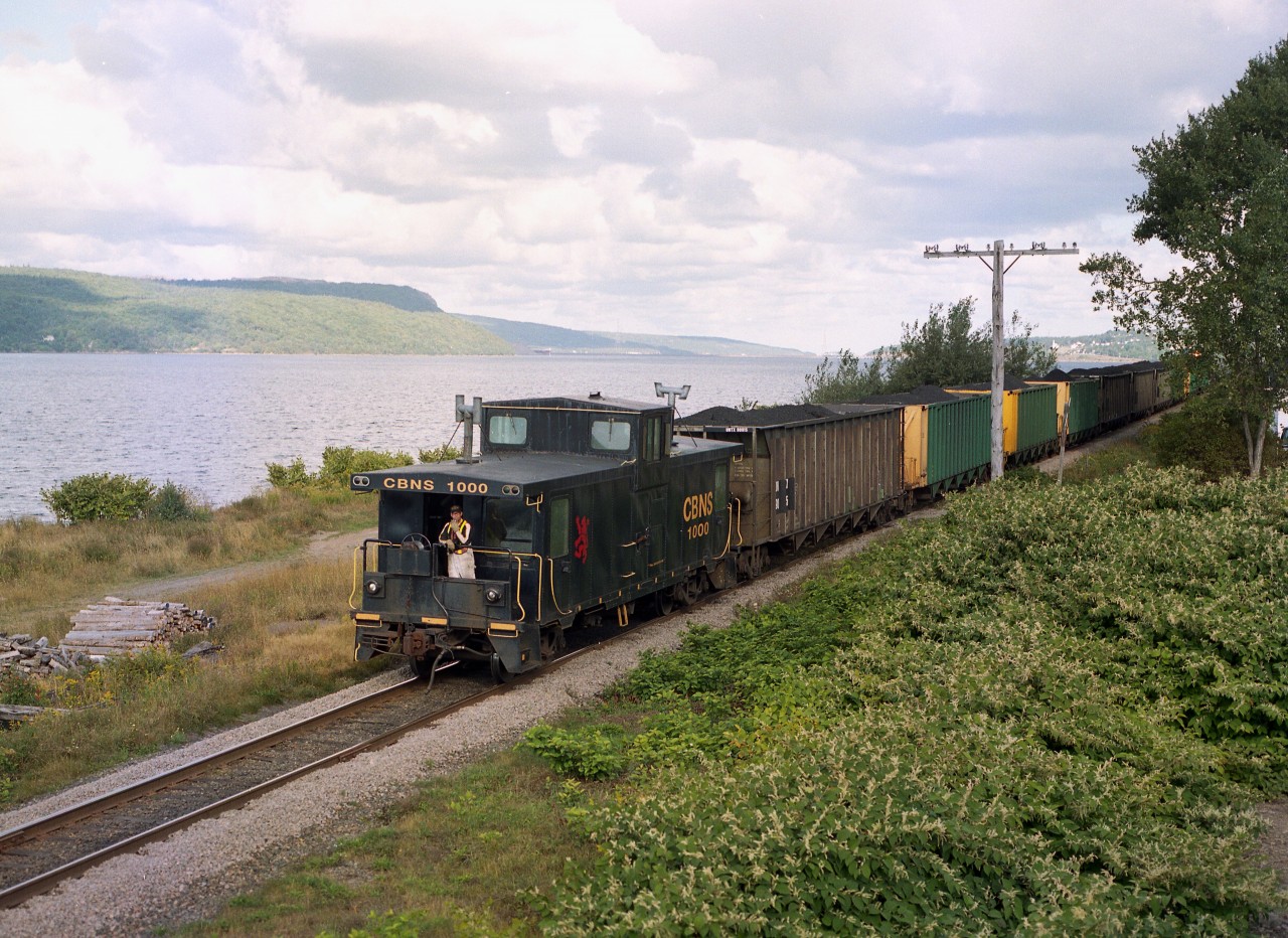Railpictures.ca - A.W.Mooney Photo: Looking out the back deck from a B&B in Port Hawkesbury ...