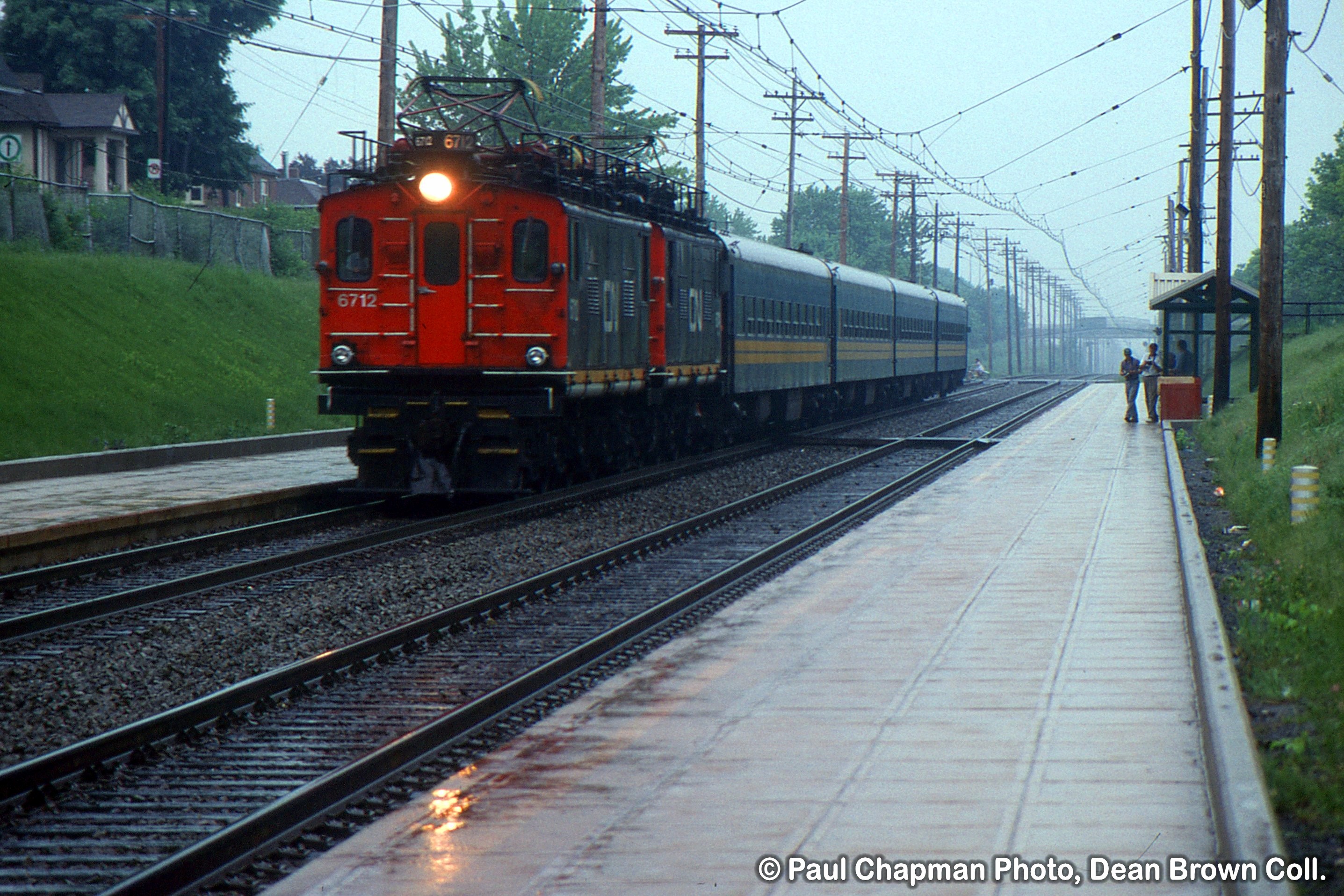 Railpictures.ca - Paul Chapman Photo, Dean Brown Coll. Photo: CN 6712 at Mont Royal ...