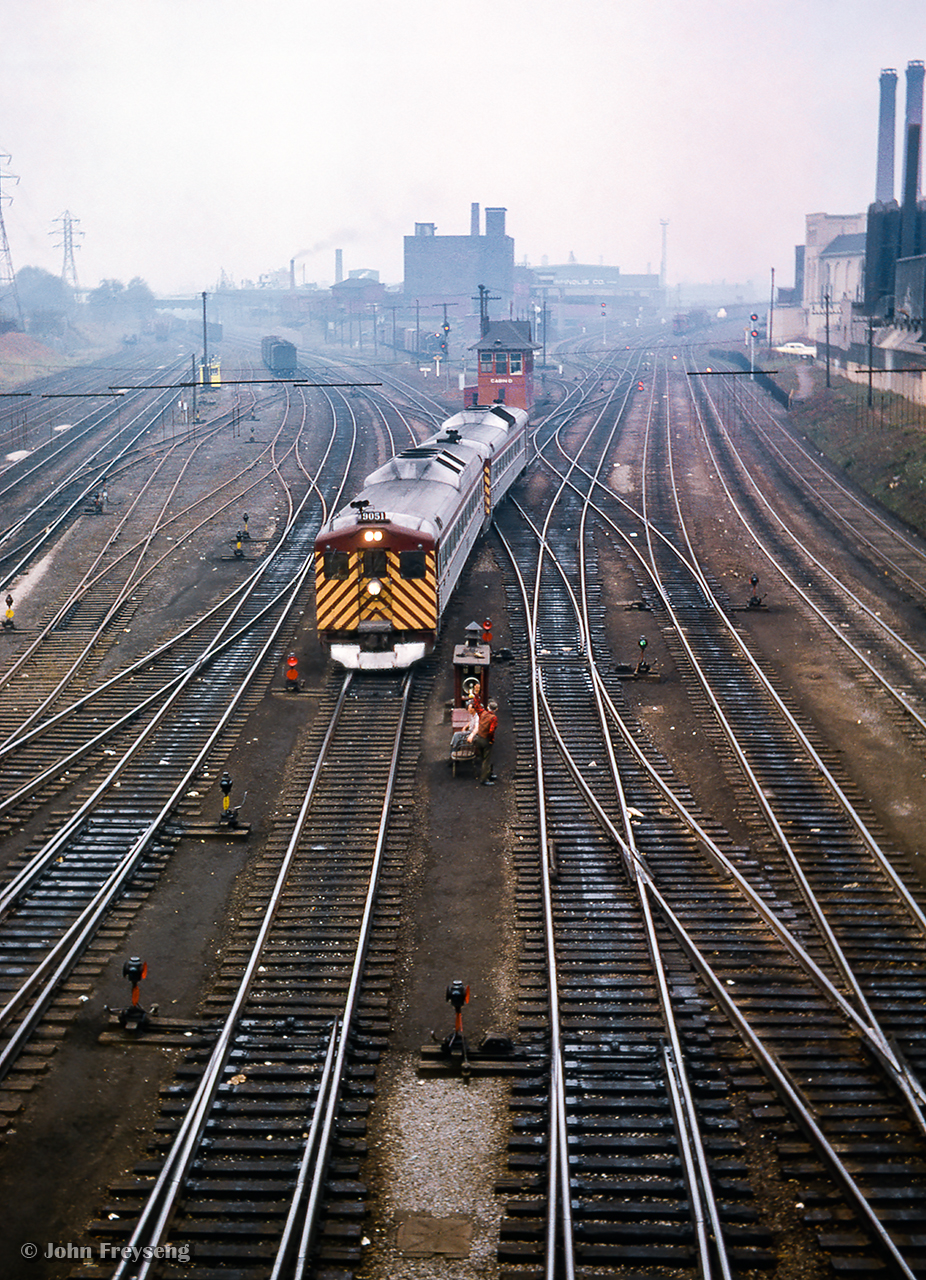 Railpictures.ca - John Freyseng Photo: CPR 360, the Budd cars from Windsor, move through the TTR ...