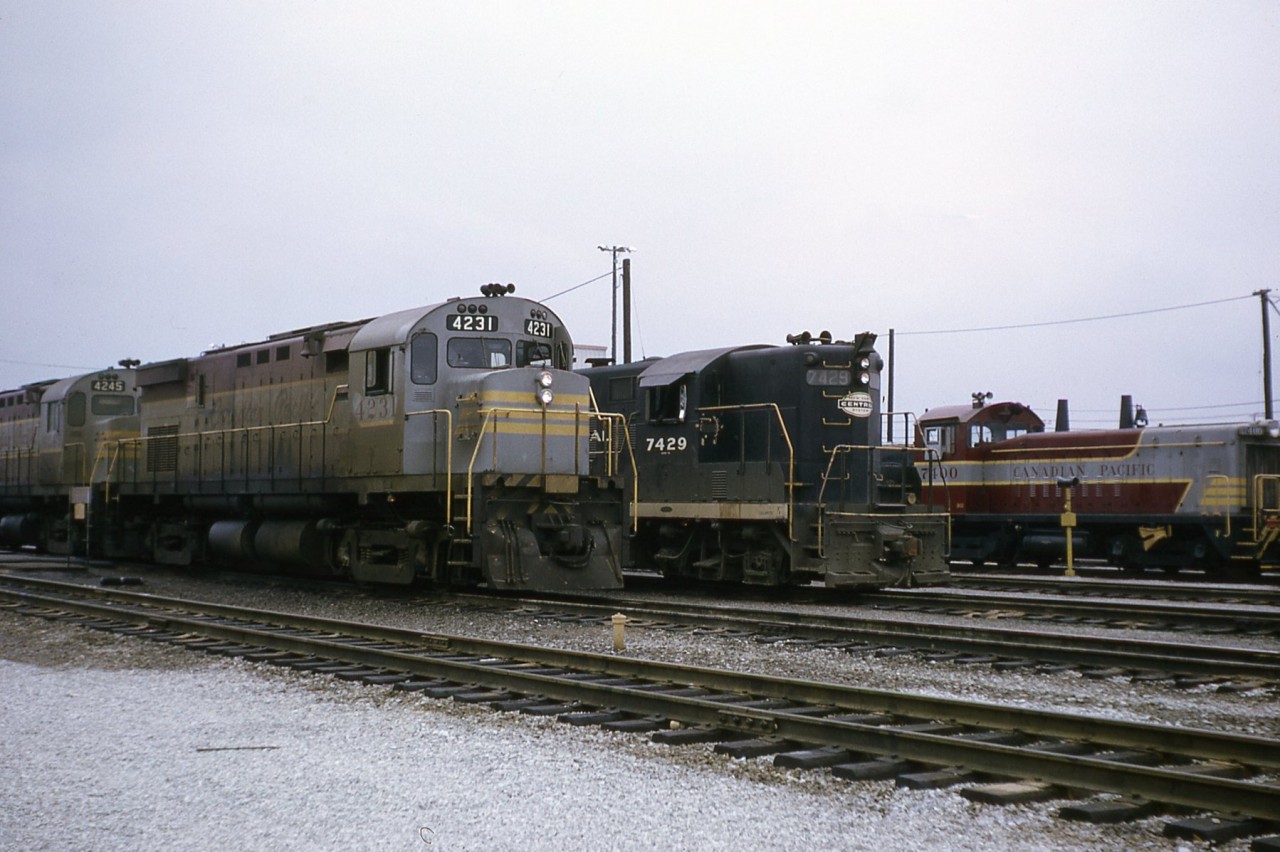 Railpictures.ca - Mike Bannon Photo: CP and NYC power being serviced at Agincourt Shops ...