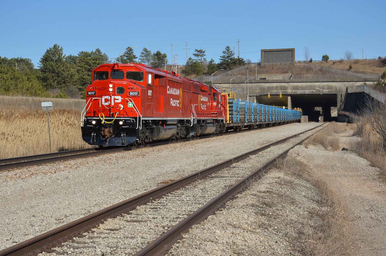 Railpictures.ca - Matthew Tozier Photo: CPKC Continuous Welded Rail train 4WHA-21 led by SD40-2F ...